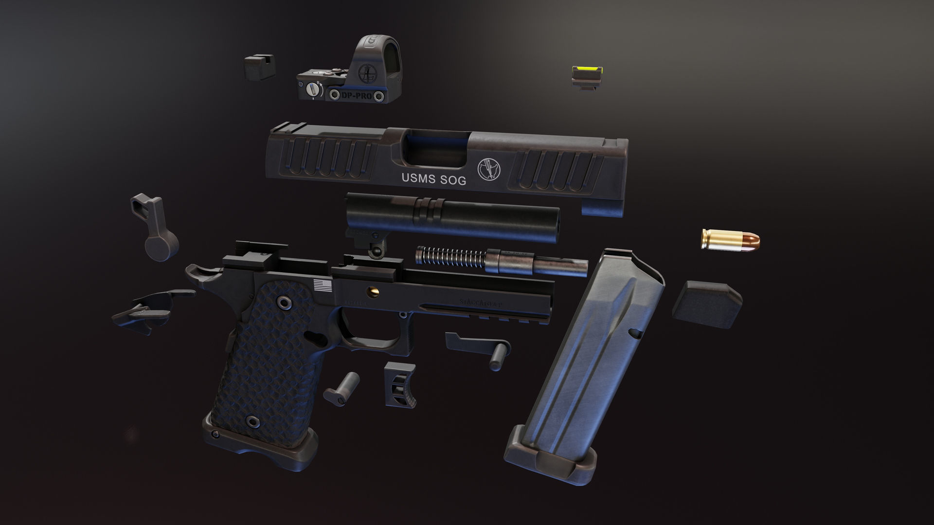 3D model STI USMS SOG VR / AR / low-poly | CGTrader