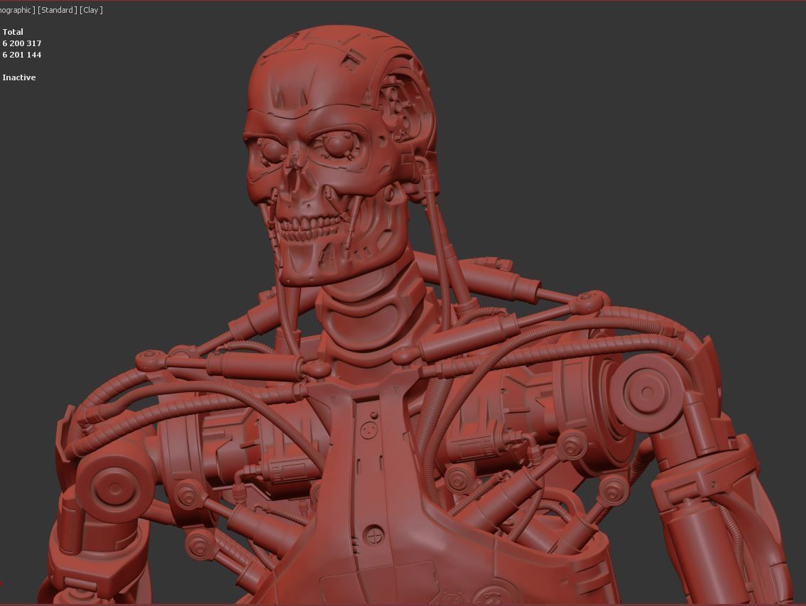 T-800 THE TERMINATOR High Detal 3D model 3D printable | CGTrader