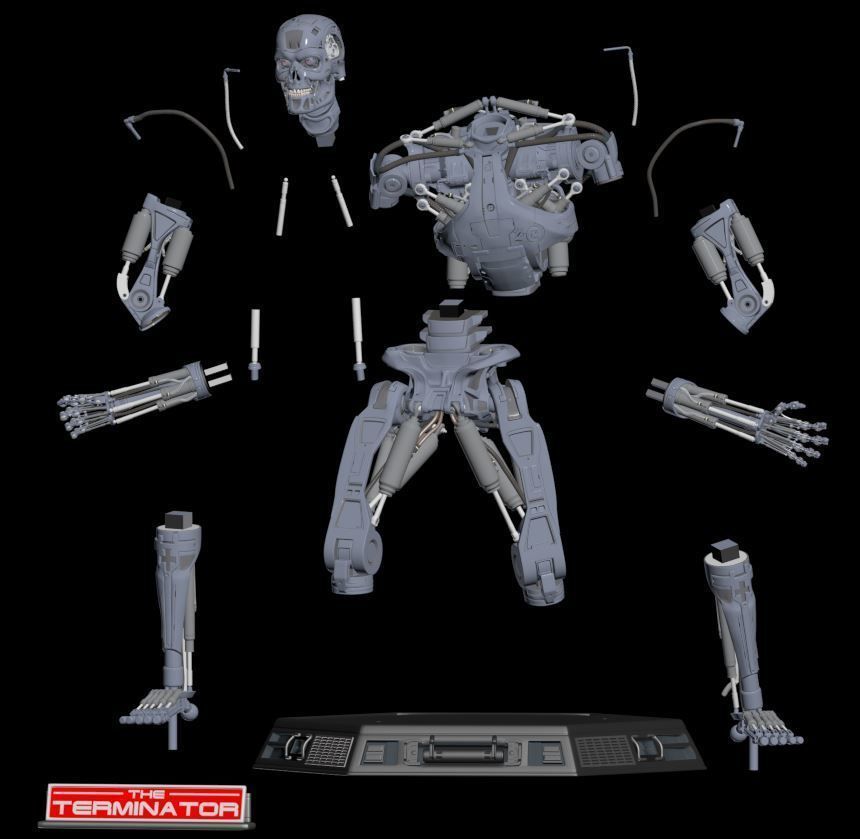 T-800 THE TERMINATOR High Detal 3D model 3D printable | CGTrader