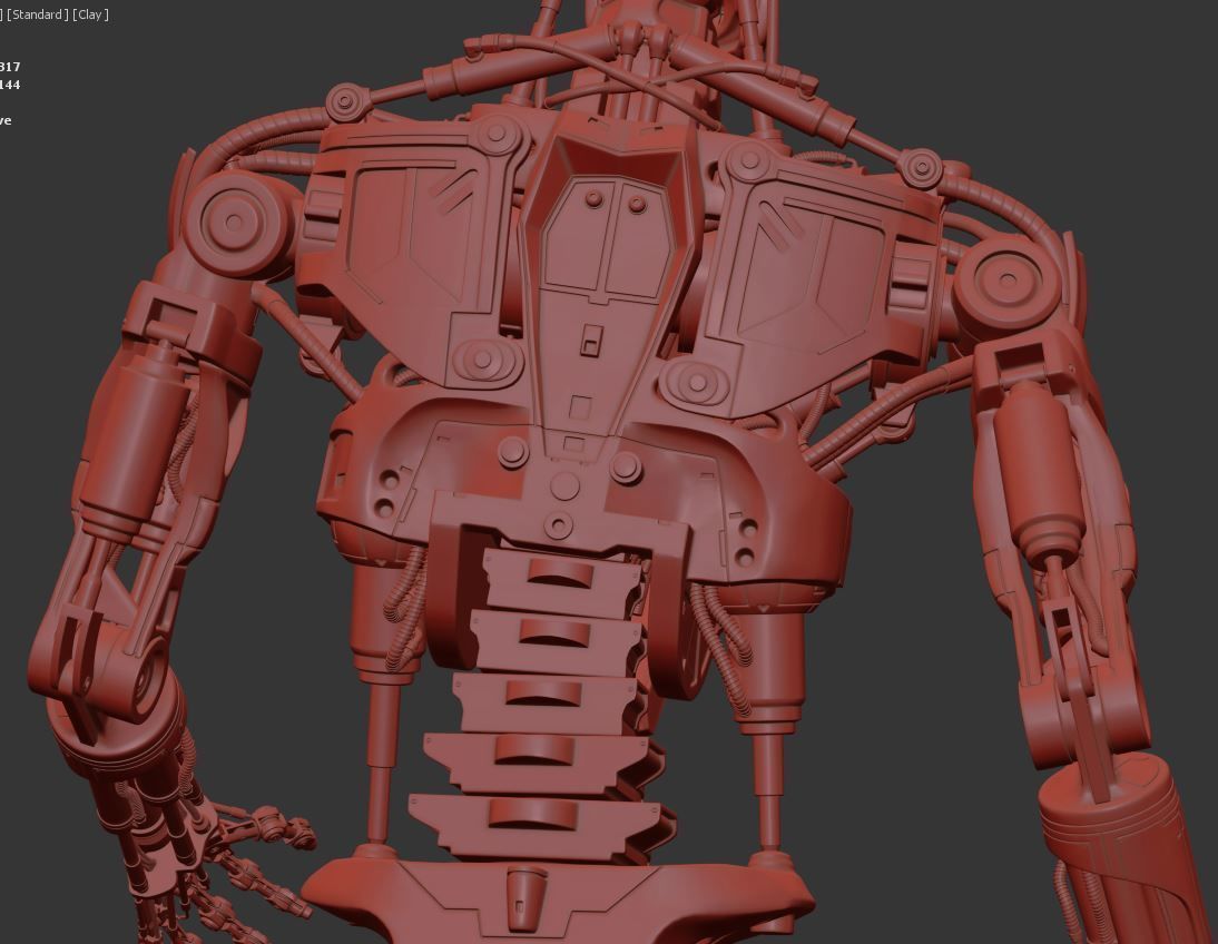 T-800 THE TERMINATOR High Detal 3D model 3D printable | CGTrader