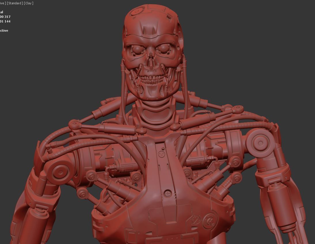 T-800 THE TERMINATOR High Detal 3D model 3D printable | CGTrader