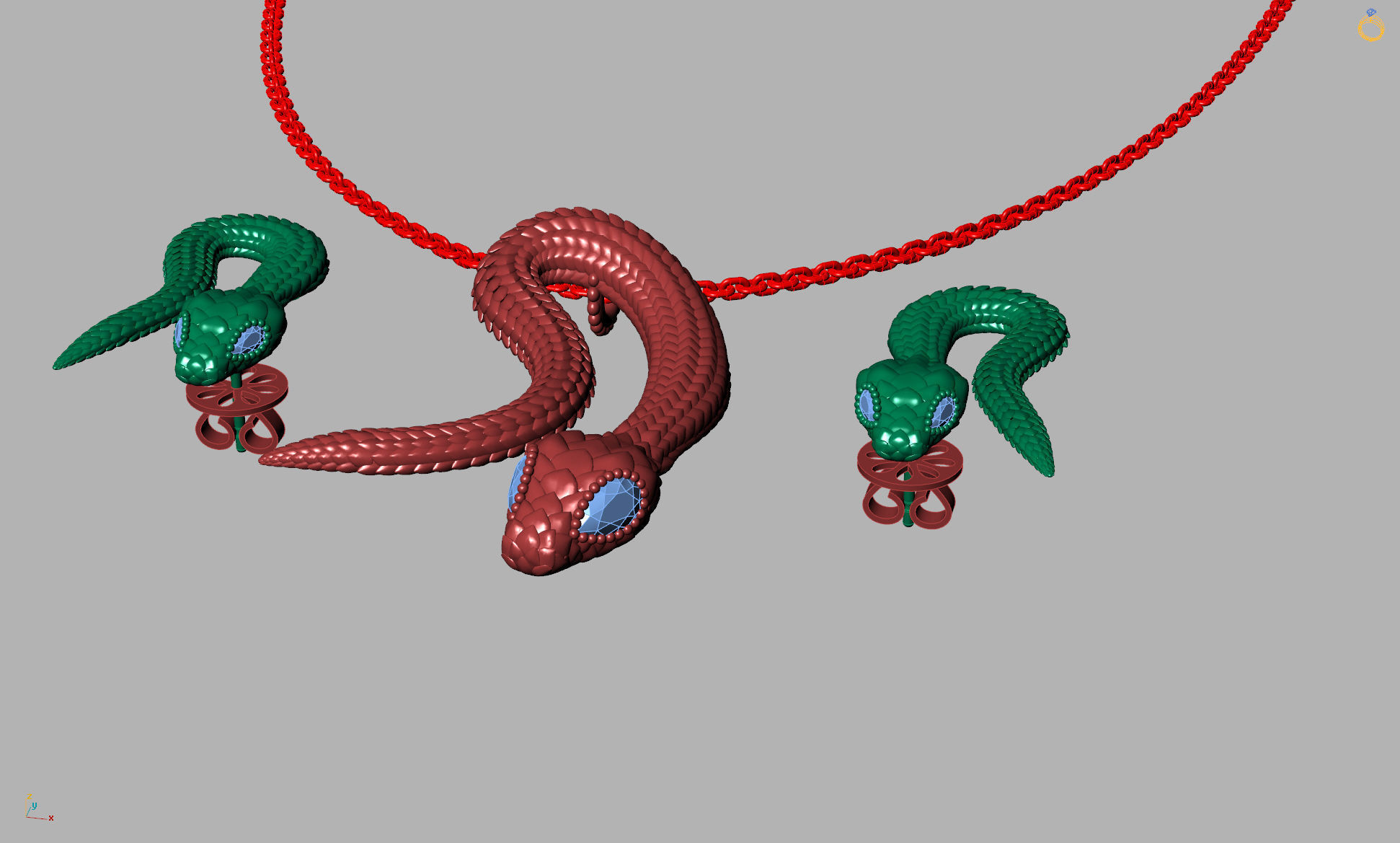 Snake set 3D model 3D printable | CGTrader