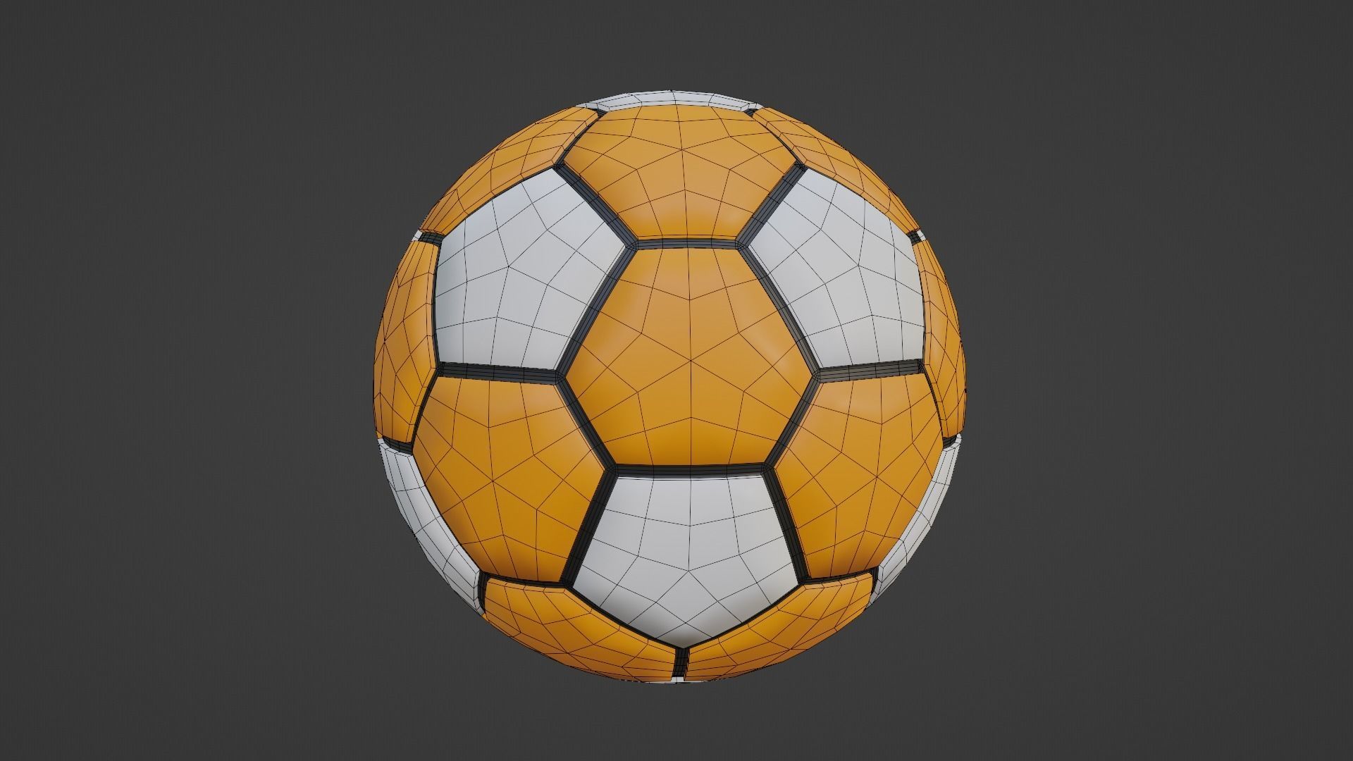 3D model Orange Soccer Ball VR / AR / low-poly | CGTrader
