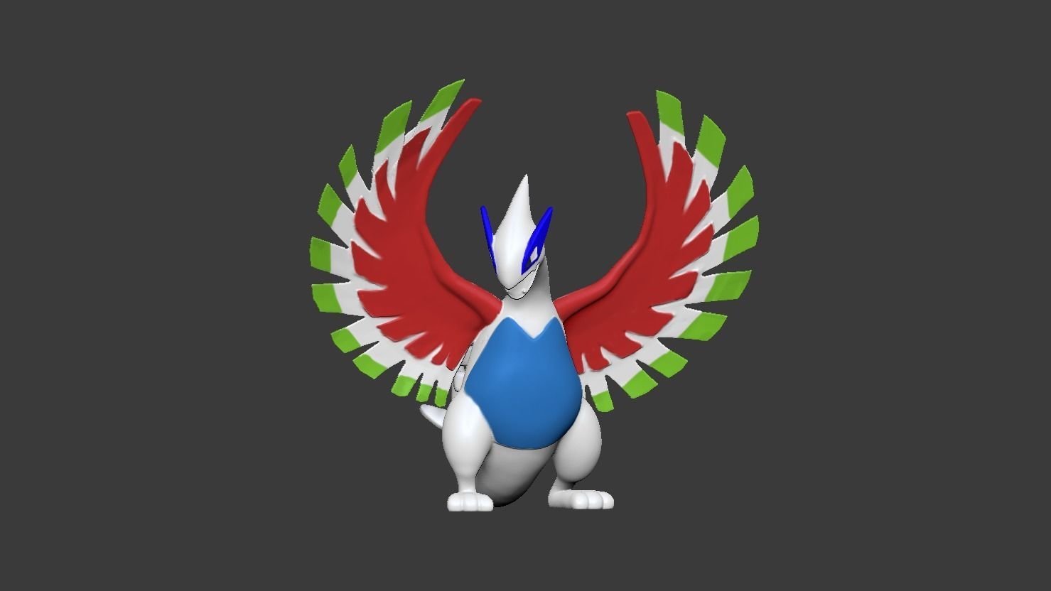 Pokemon combines Lugia and Ho-oh 3D model 3D printable | CGTrader