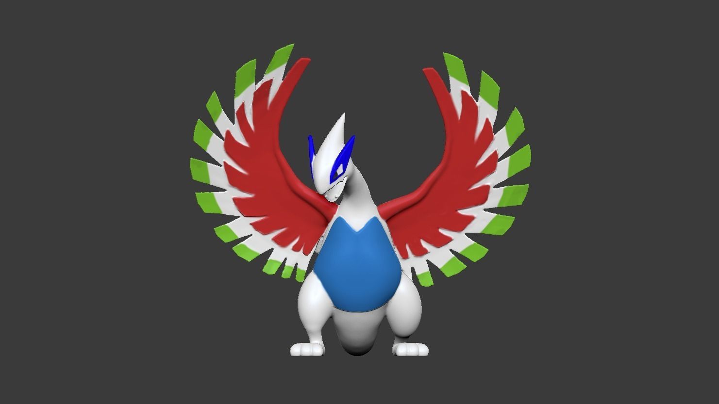 Pokemon combines Lugia and Ho-oh 3D model 3D printable | CGTrader