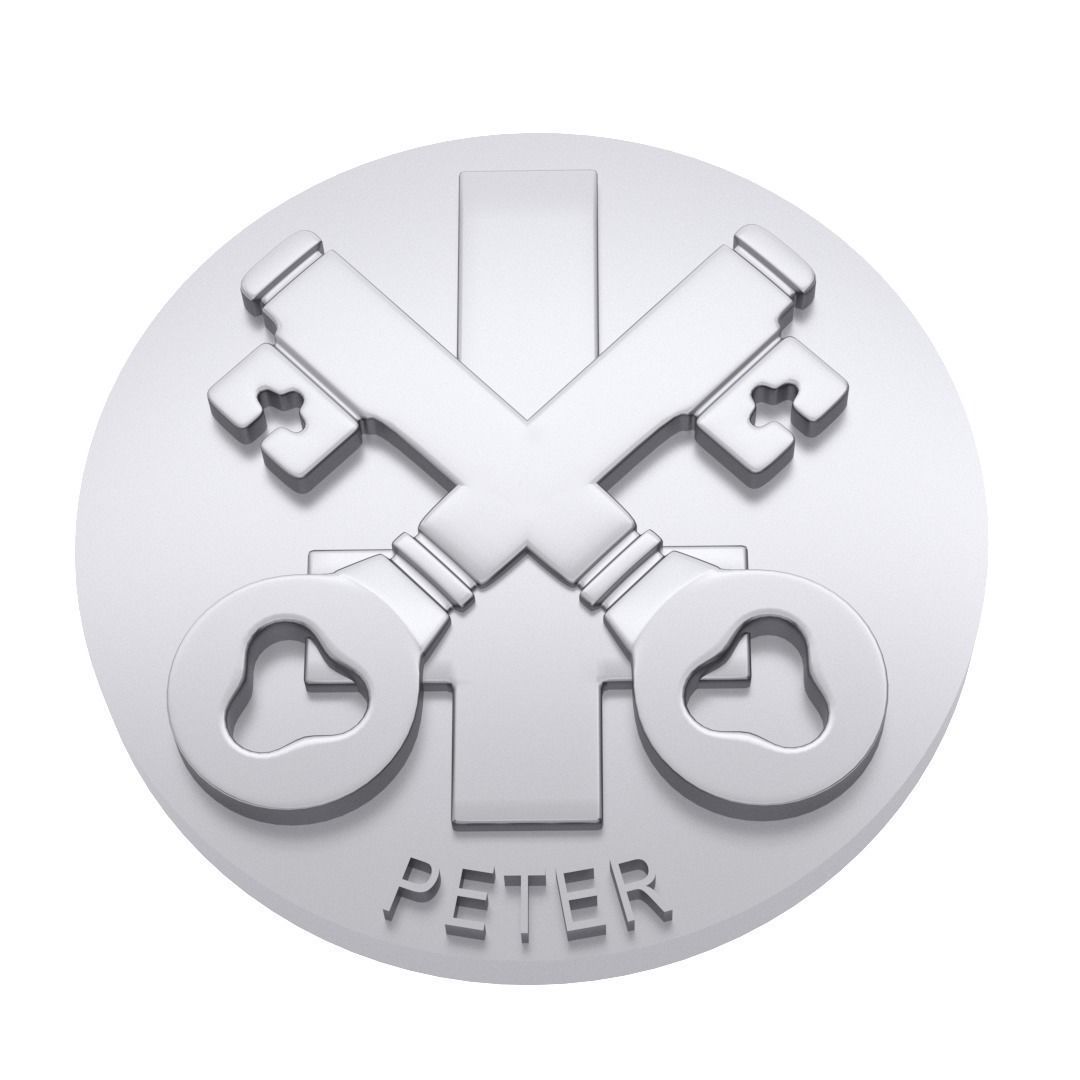 Symbols of the Apostles - PETER 3D model | CGTrader