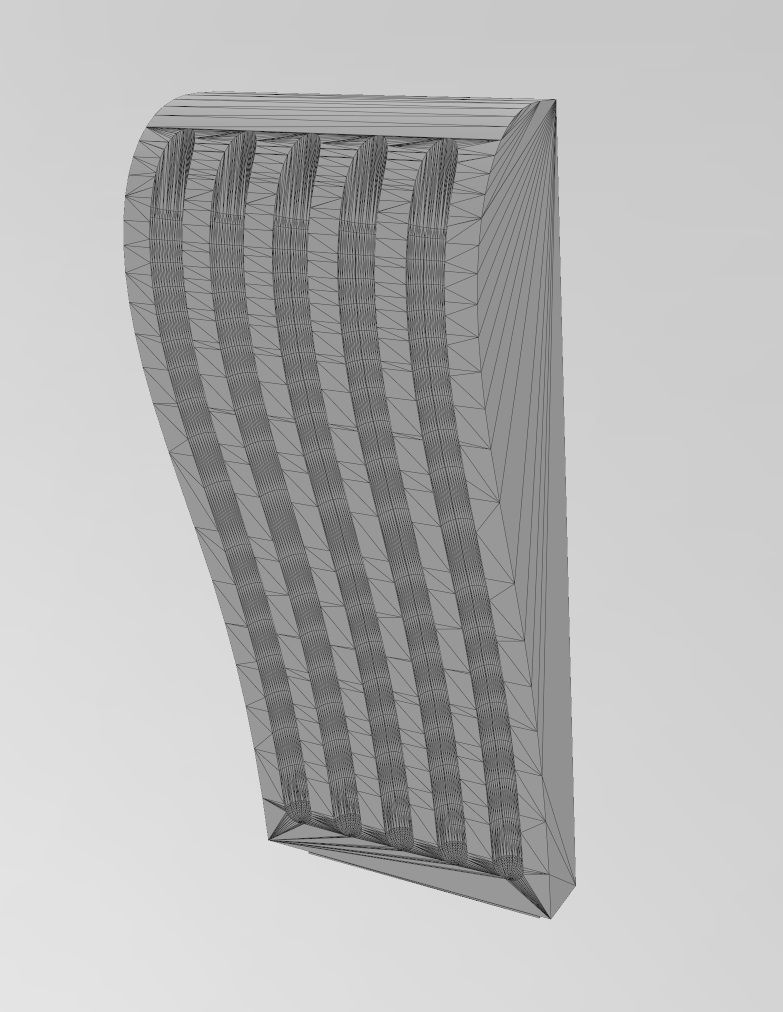 Neoclassical flat fluted corbel bracket 3D model 3D printable | CGTrader