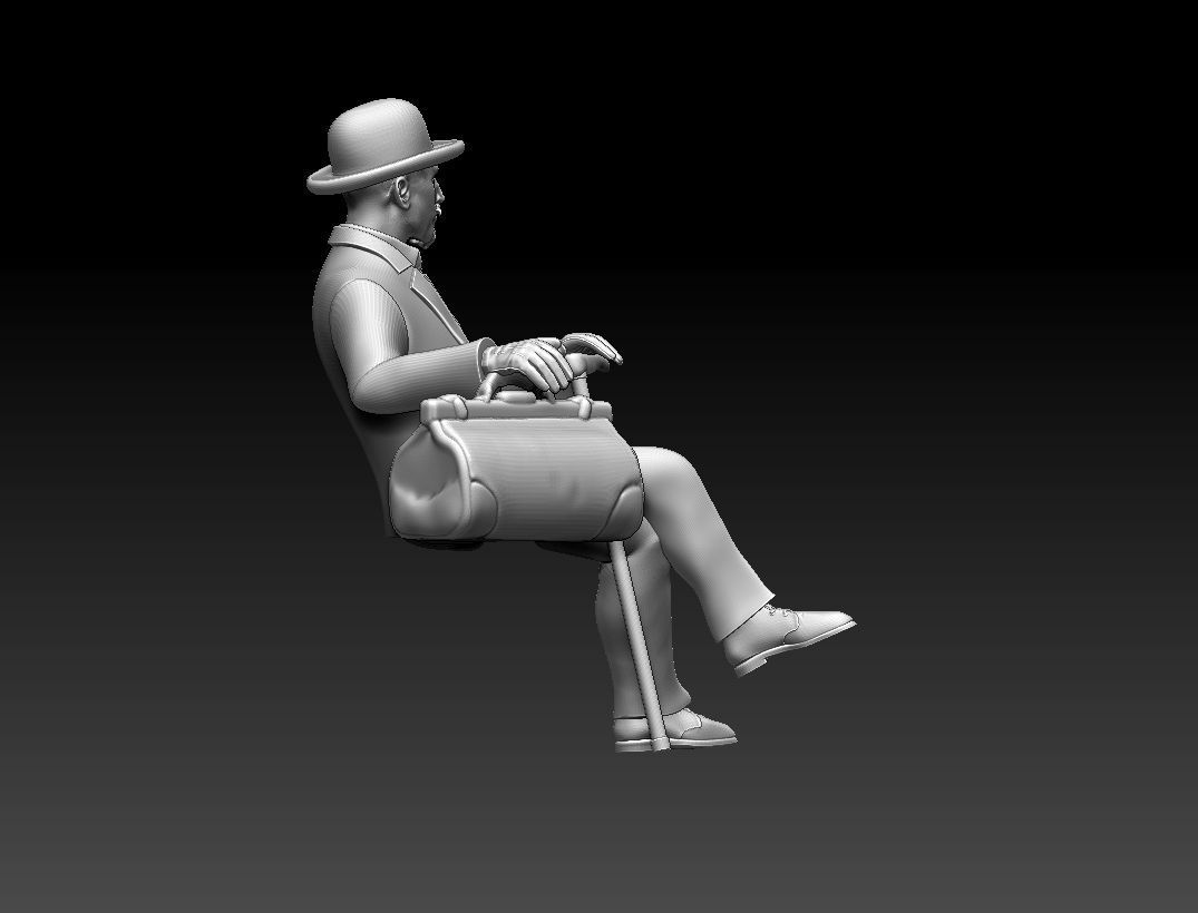 PASSENGER 3D model 3D printable | CGTrader