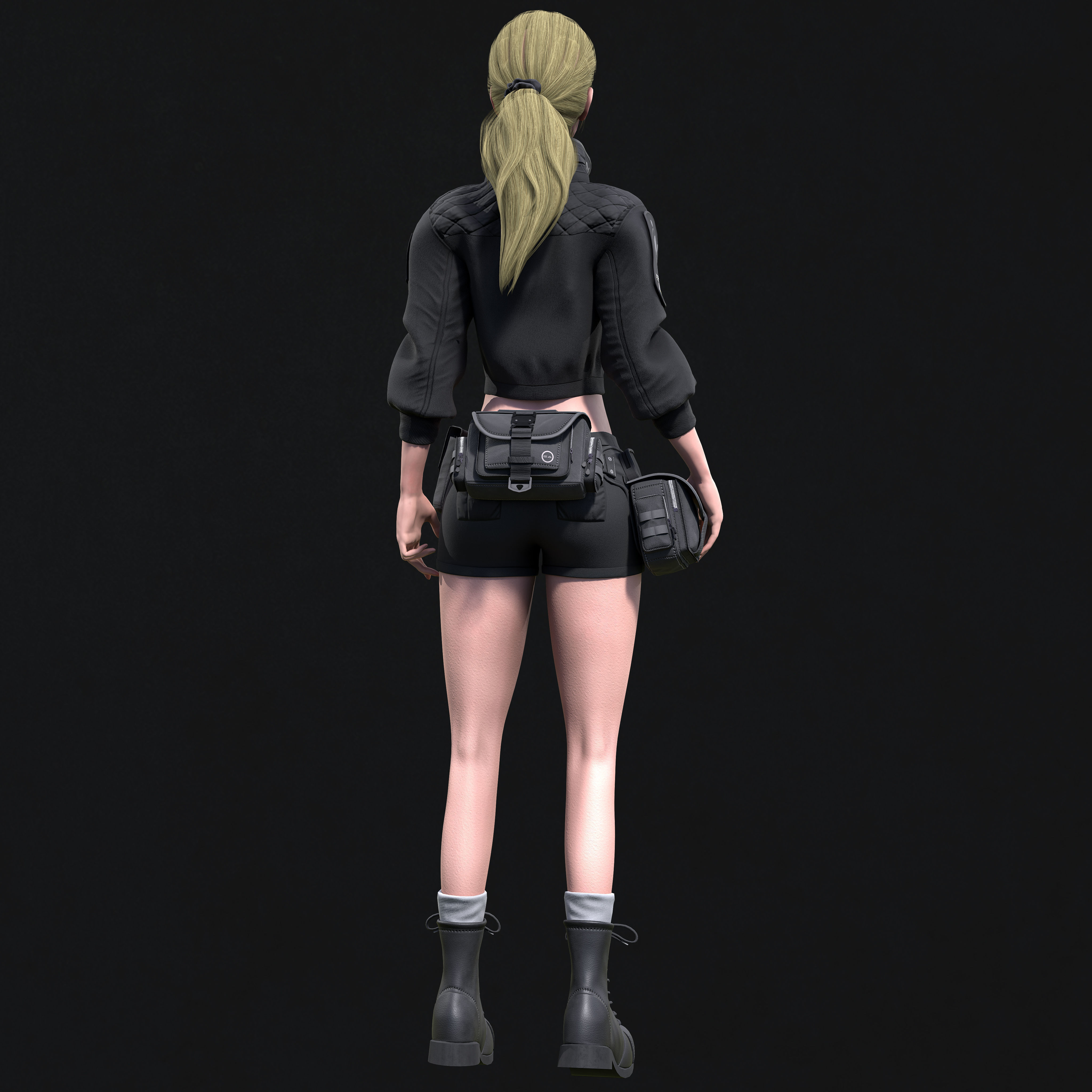 3D model Combat Girl 1 - Game Ready VR / AR / low-poly | CGTrader
