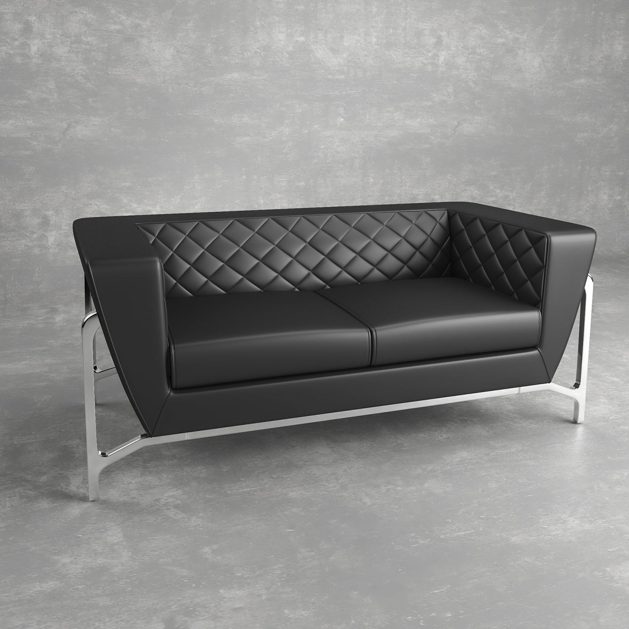 modern double chester armchair 3D model | CGTrader