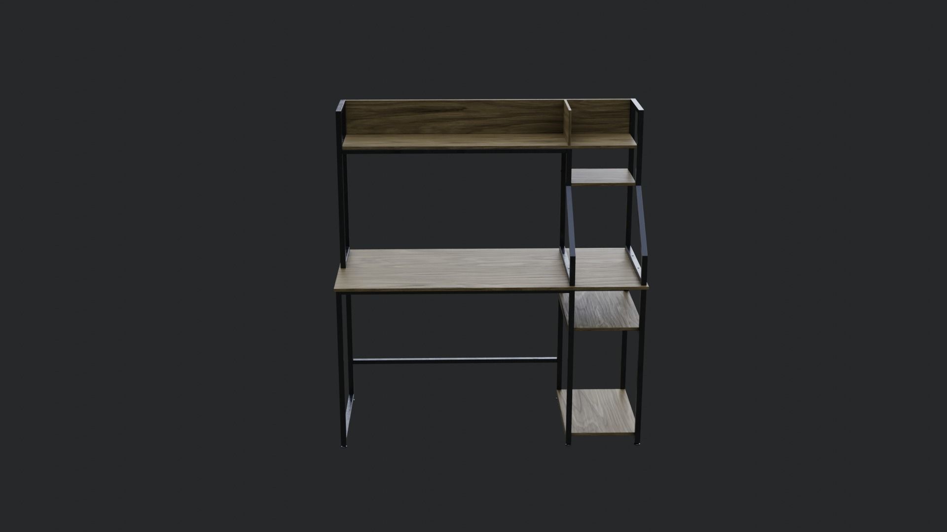 3D model computer desk and shelf VR / AR / low-poly | CGTrader