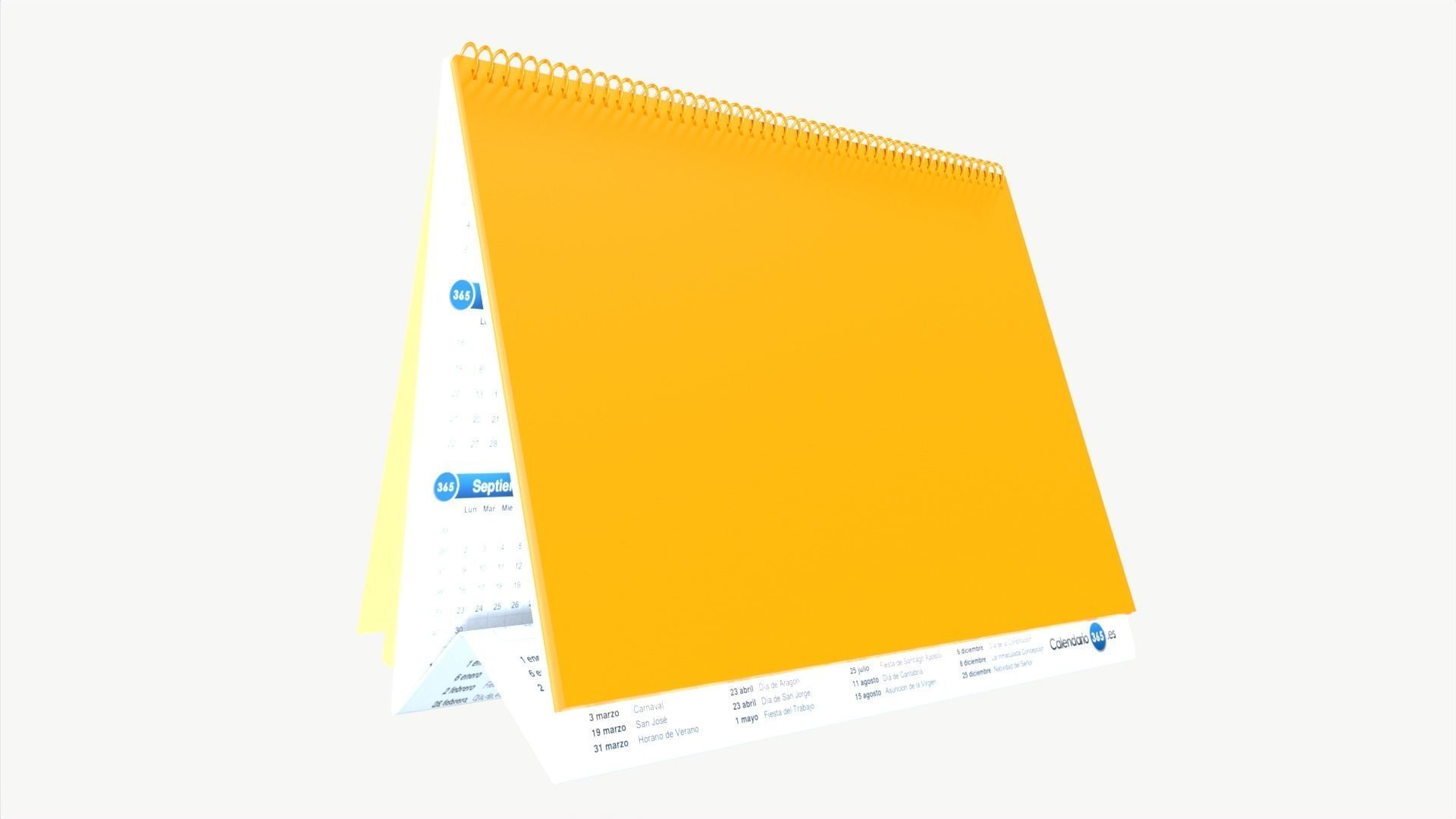 3D model Calendario VR / AR / low-poly | CGTrader