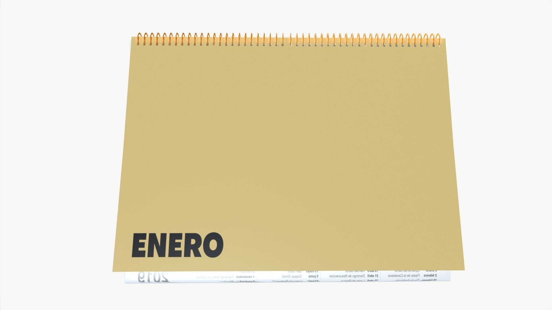 3D model Calendario VR / AR / low-poly | CGTrader