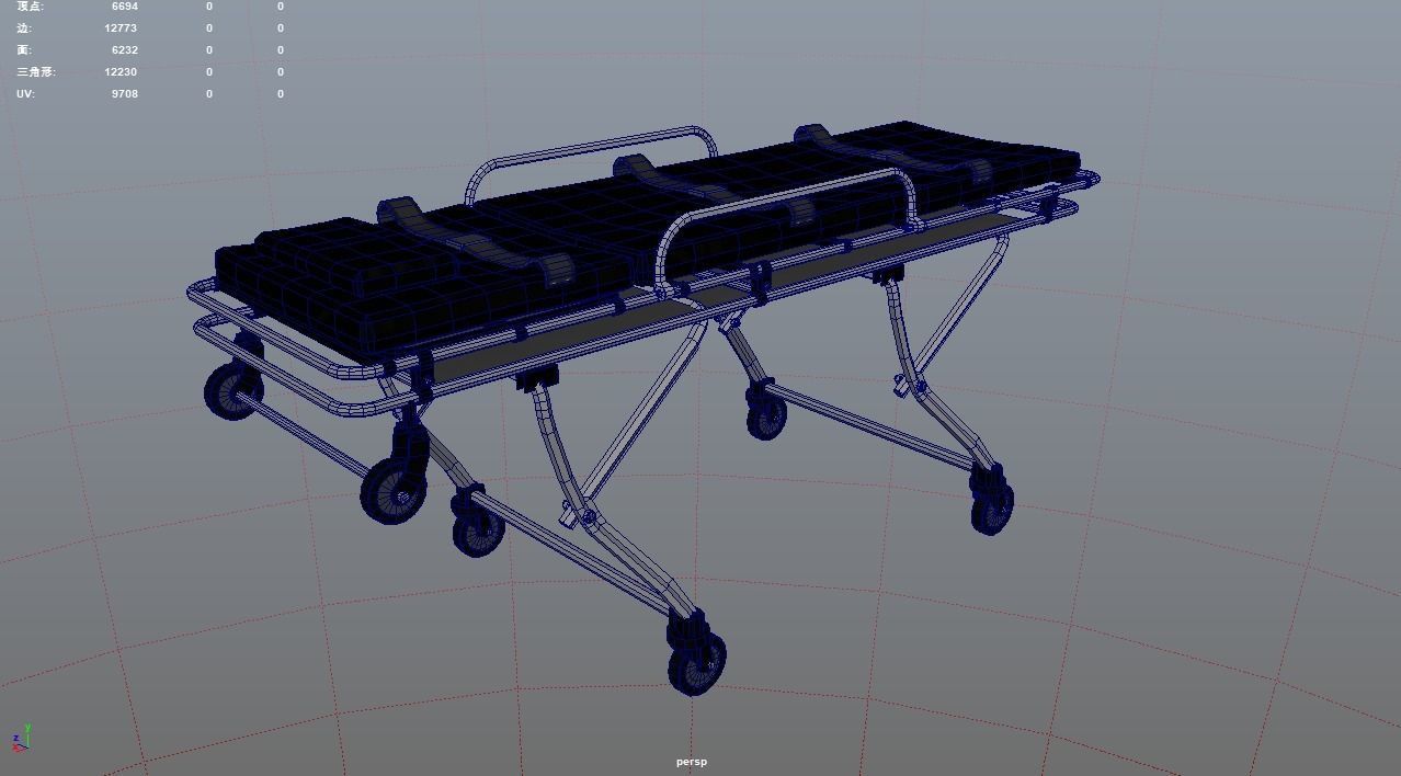 3D model Ambulance Stretcher 3D Modle VR / AR / low-poly | CGTrader