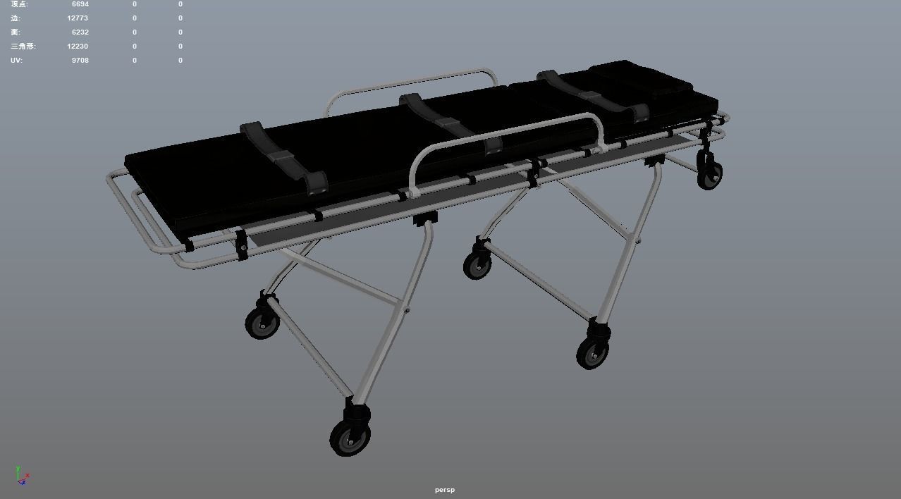 3D model Ambulance Stretcher 3D Modle VR / AR / low-poly | CGTrader