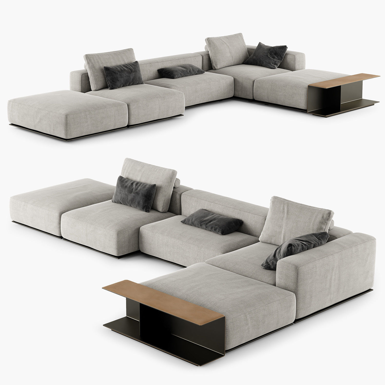 Poliform WESTSIDE sofa 07 3D model | CGTrader