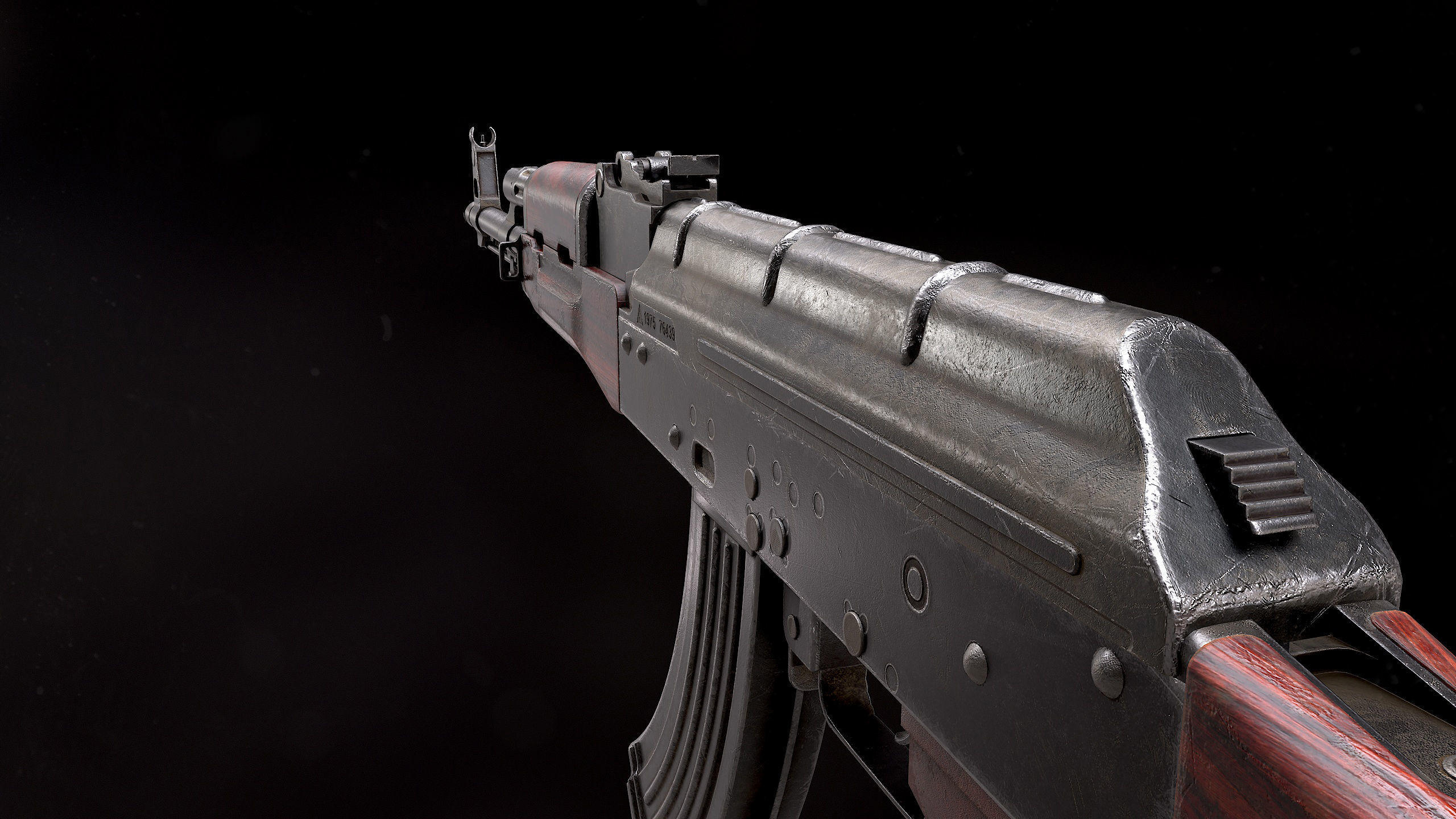 3D model AKM Rifle - PBR Game Ready VR / AR / low-poly | CGTrader