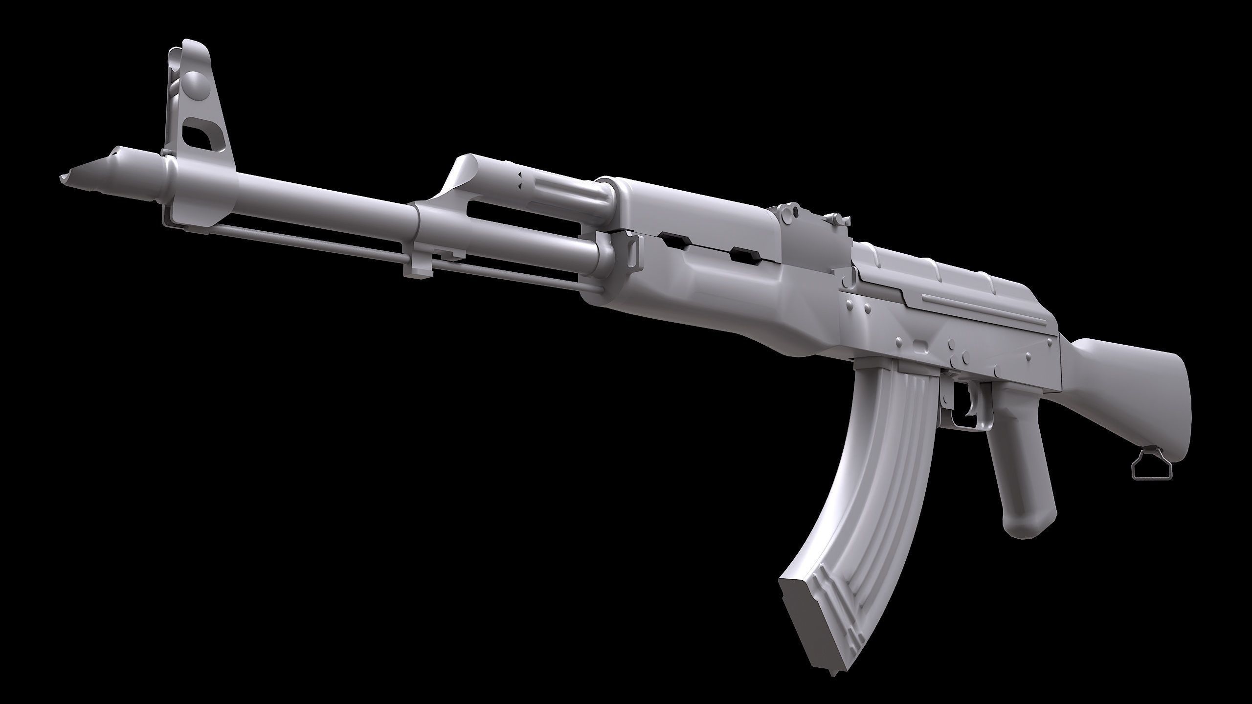 3D model AKM Rifle - PBR Game Ready VR / AR / low-poly | CGTrader