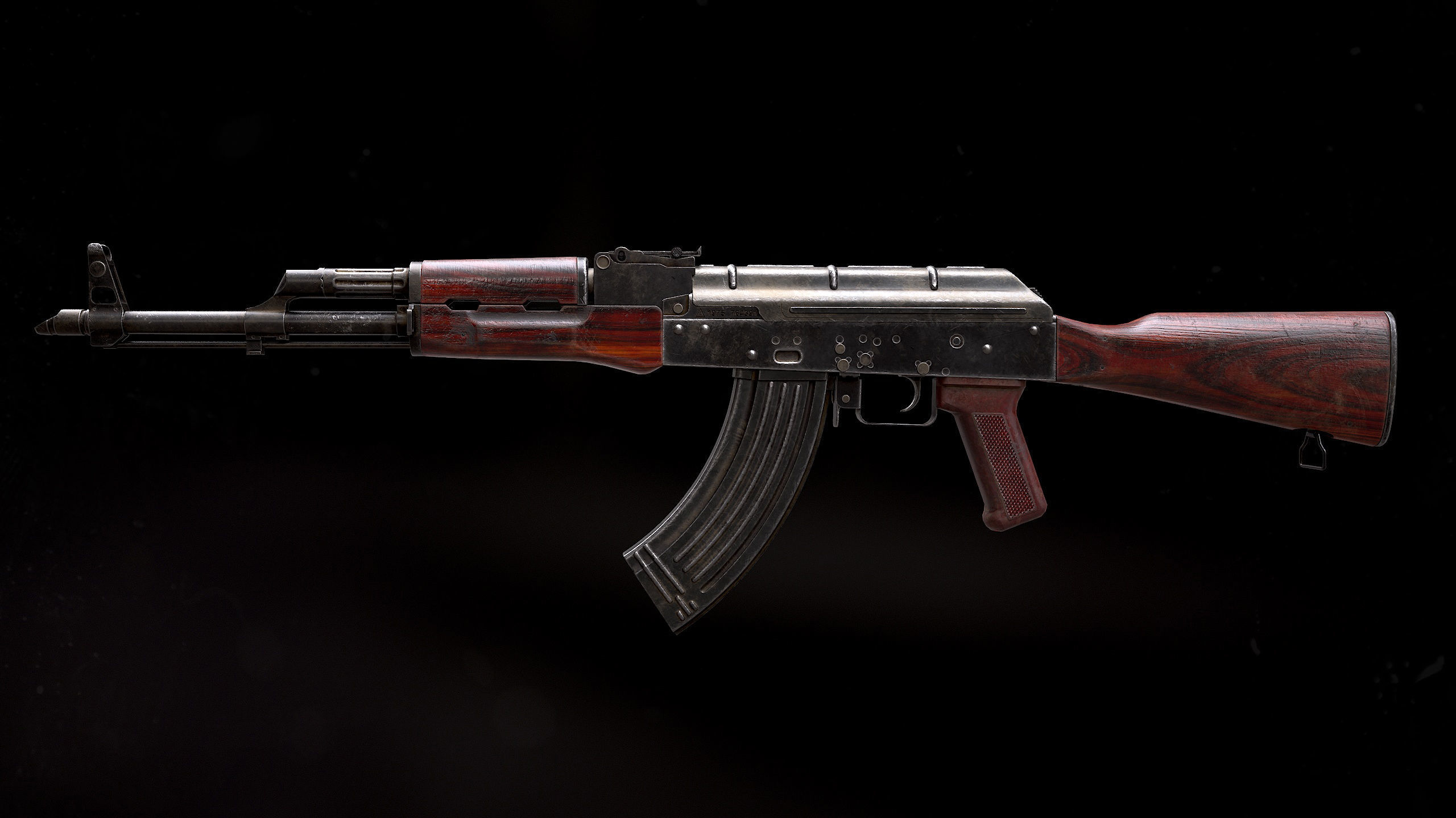 3D model AKM Rifle - PBR Game Ready VR / AR / low-poly | CGTrader
