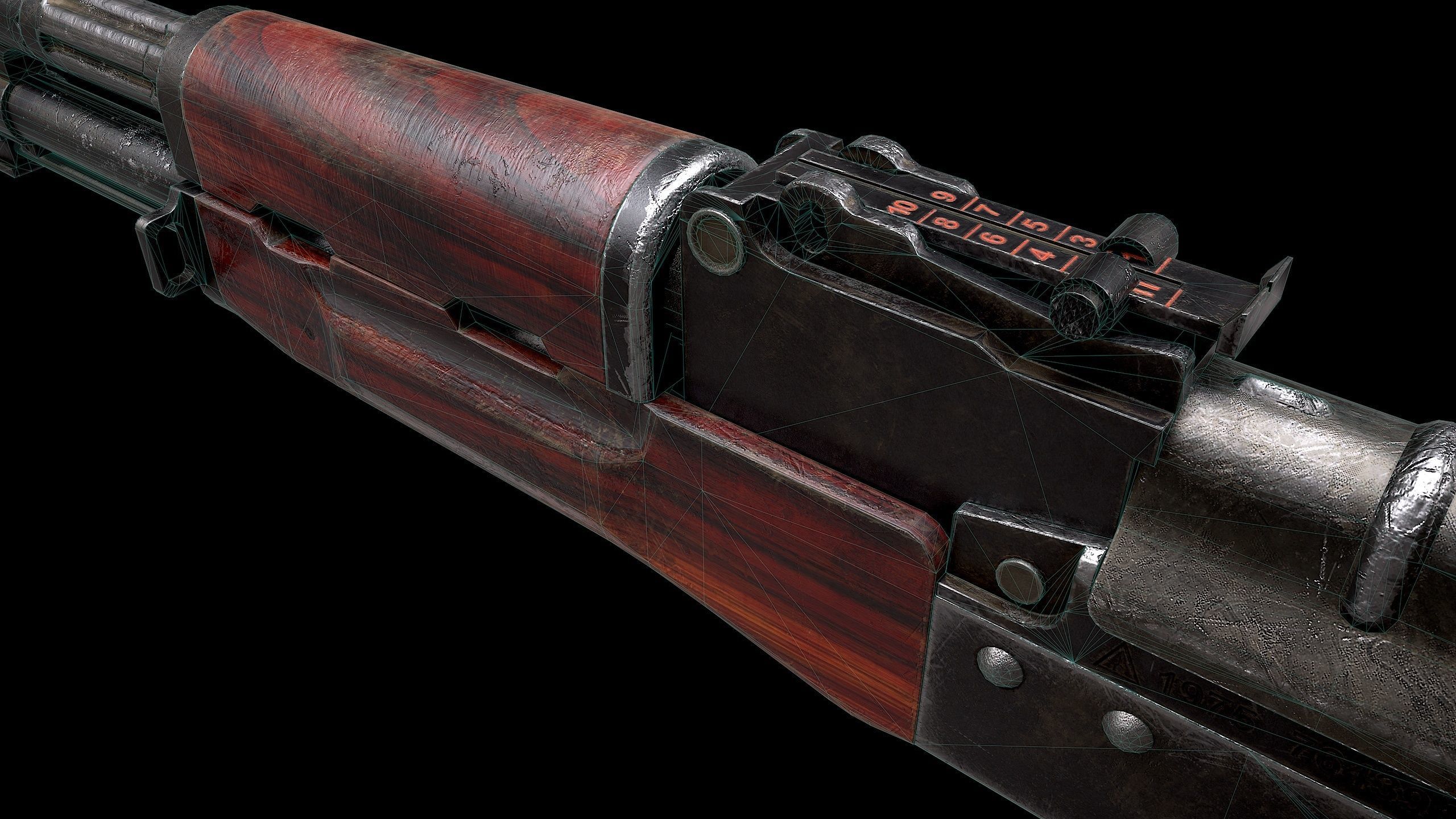 3D model AKM Rifle - PBR Game Ready VR / AR / low-poly | CGTrader