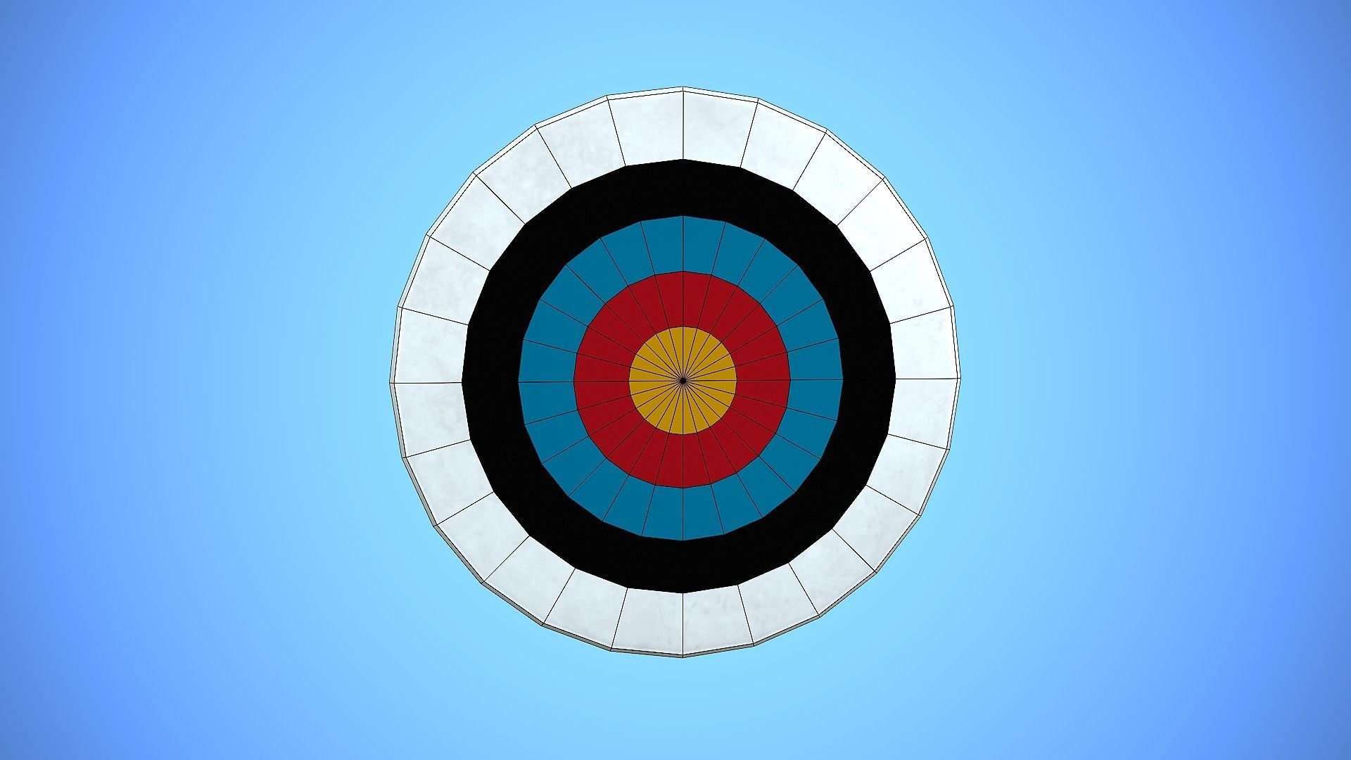 3D model ARCHERY TARGET CARTOON STYLIZED VR / AR / low-poly | CGTrader