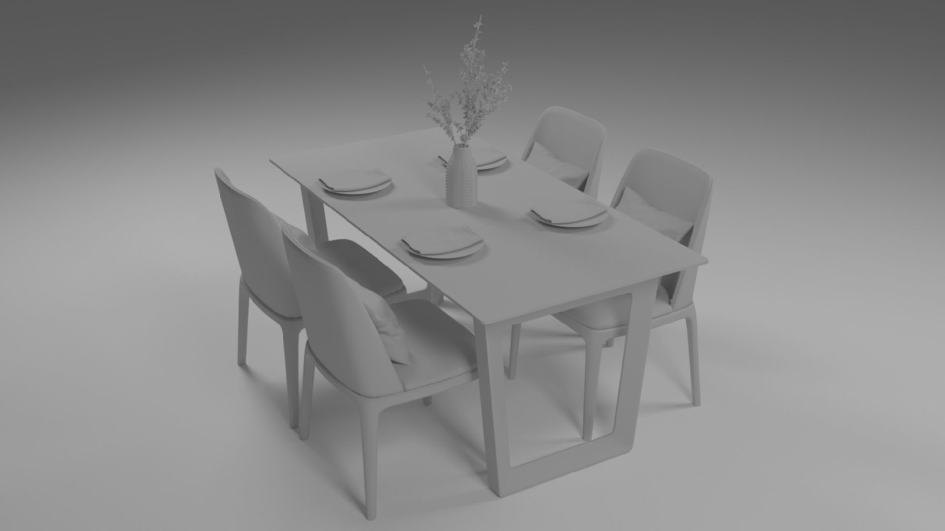 Dining Table free VR / AR / low-poly 3D model | CGTrader