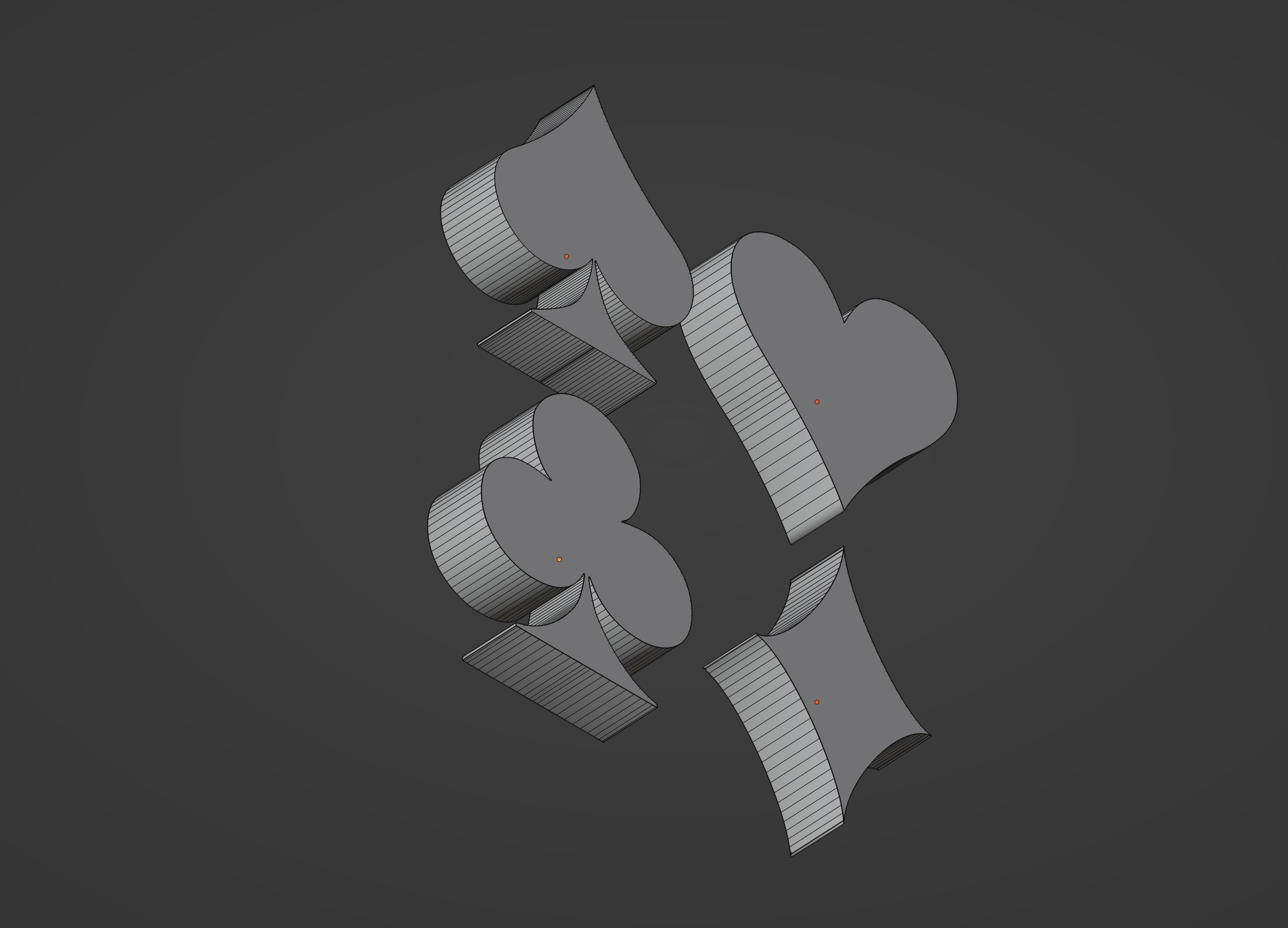 Card Symbols 3D model | CGTrader