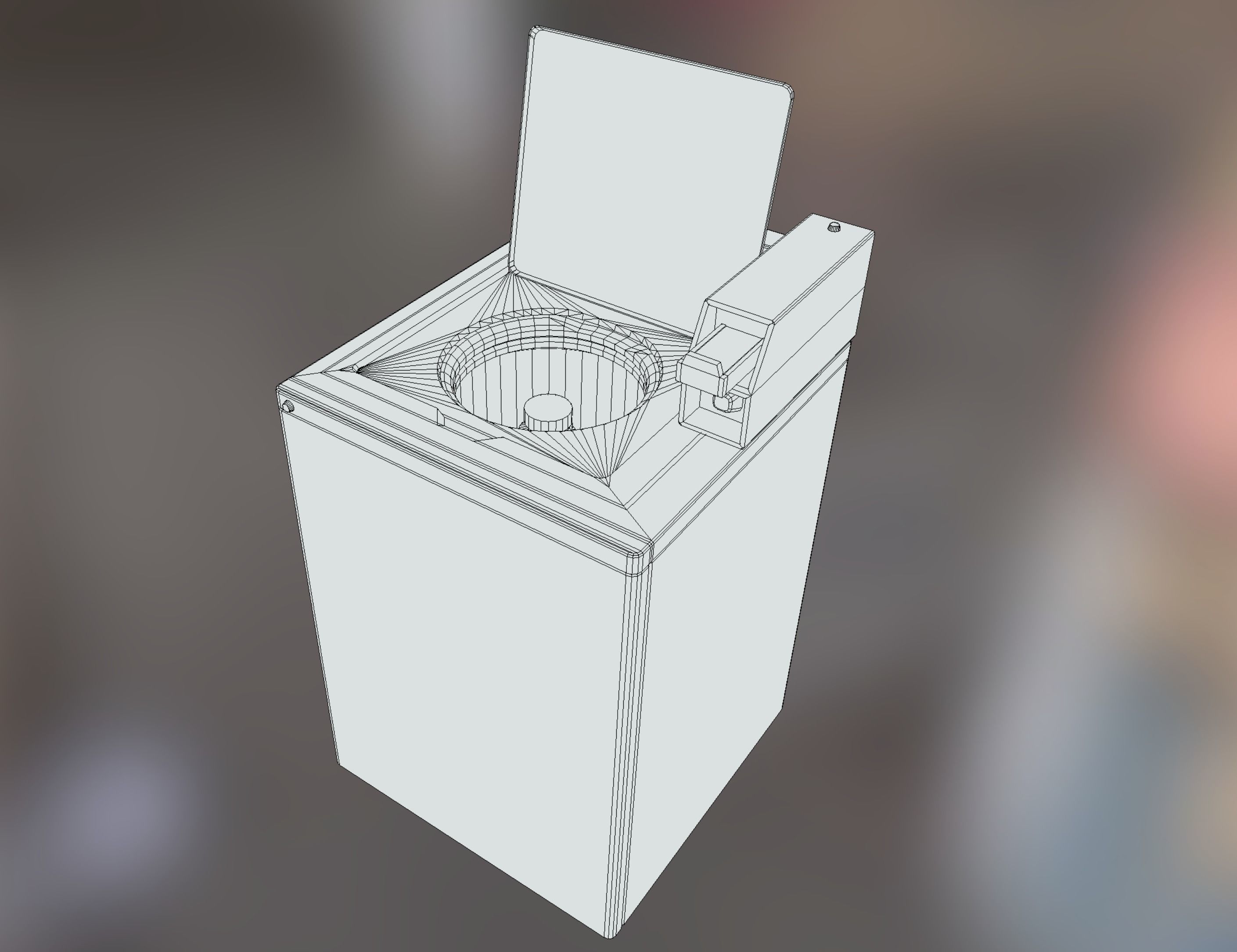 3D model Top Load Clothes Washer VR / AR / low-poly | CGTrader