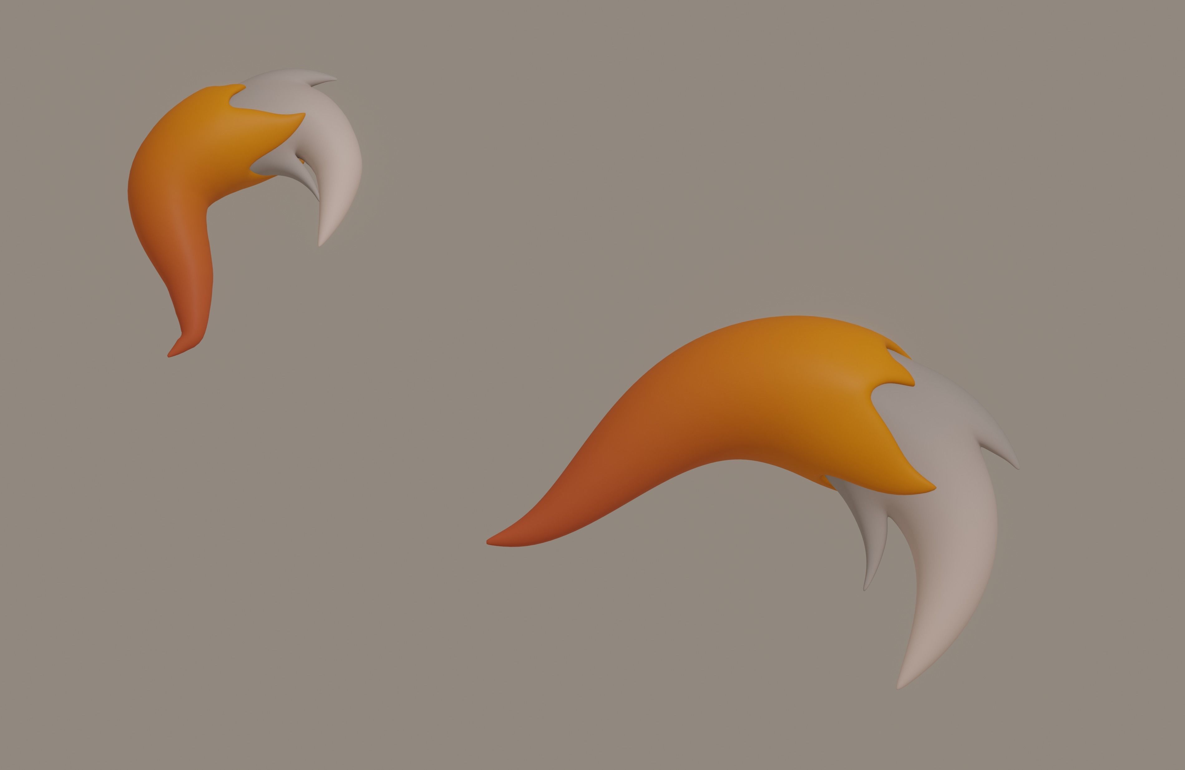 Fox Tail 3D model rigged | CGTrader