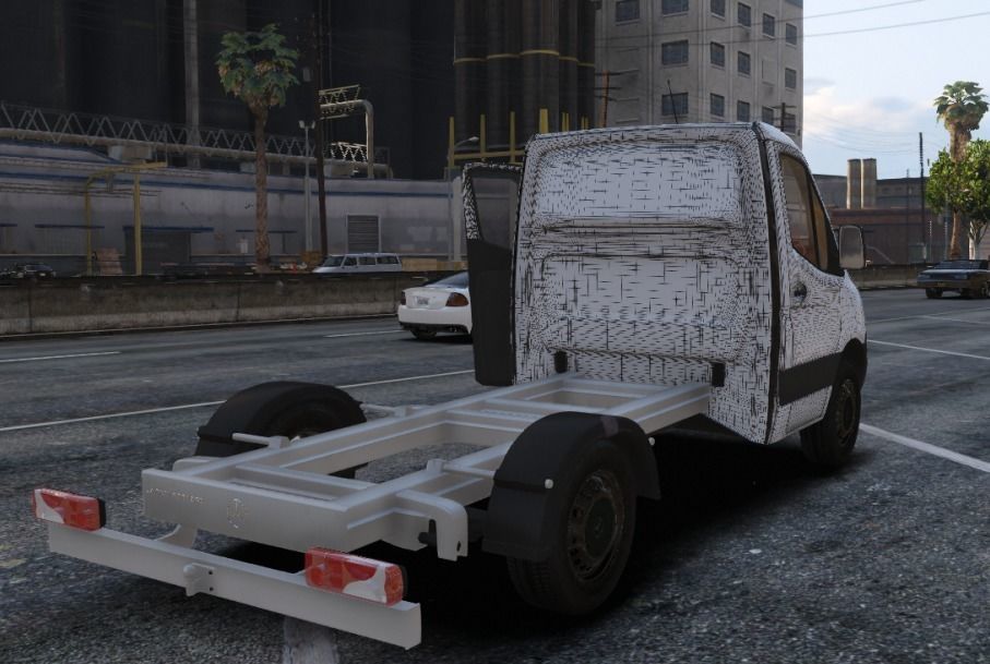 3D model 2018 Sprinter chassis and cab VR / AR / low-poly | CGTrader