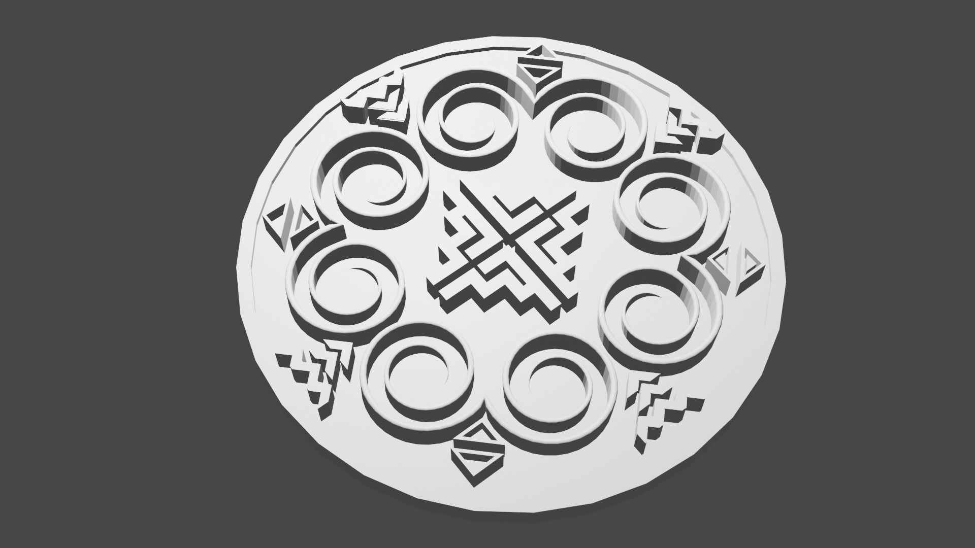 Hmong Coaster 3D model 3D printable | CGTrader