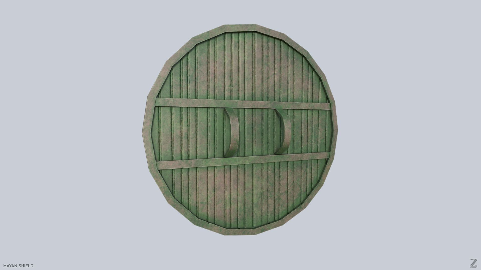 3D model Mayan shield VR / AR / low-poly | CGTrader