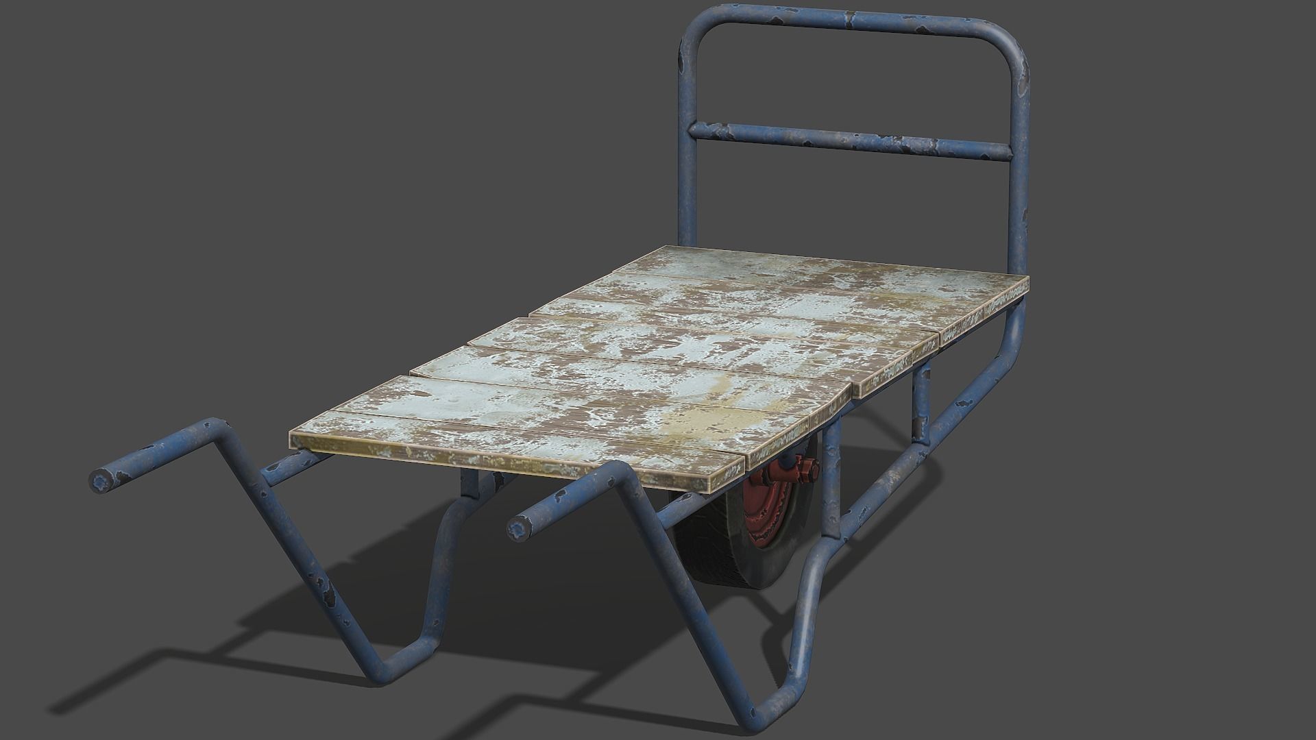 3D model Old Metal Cart - PBR Game Ready VR / AR / low-poly | CGTrader