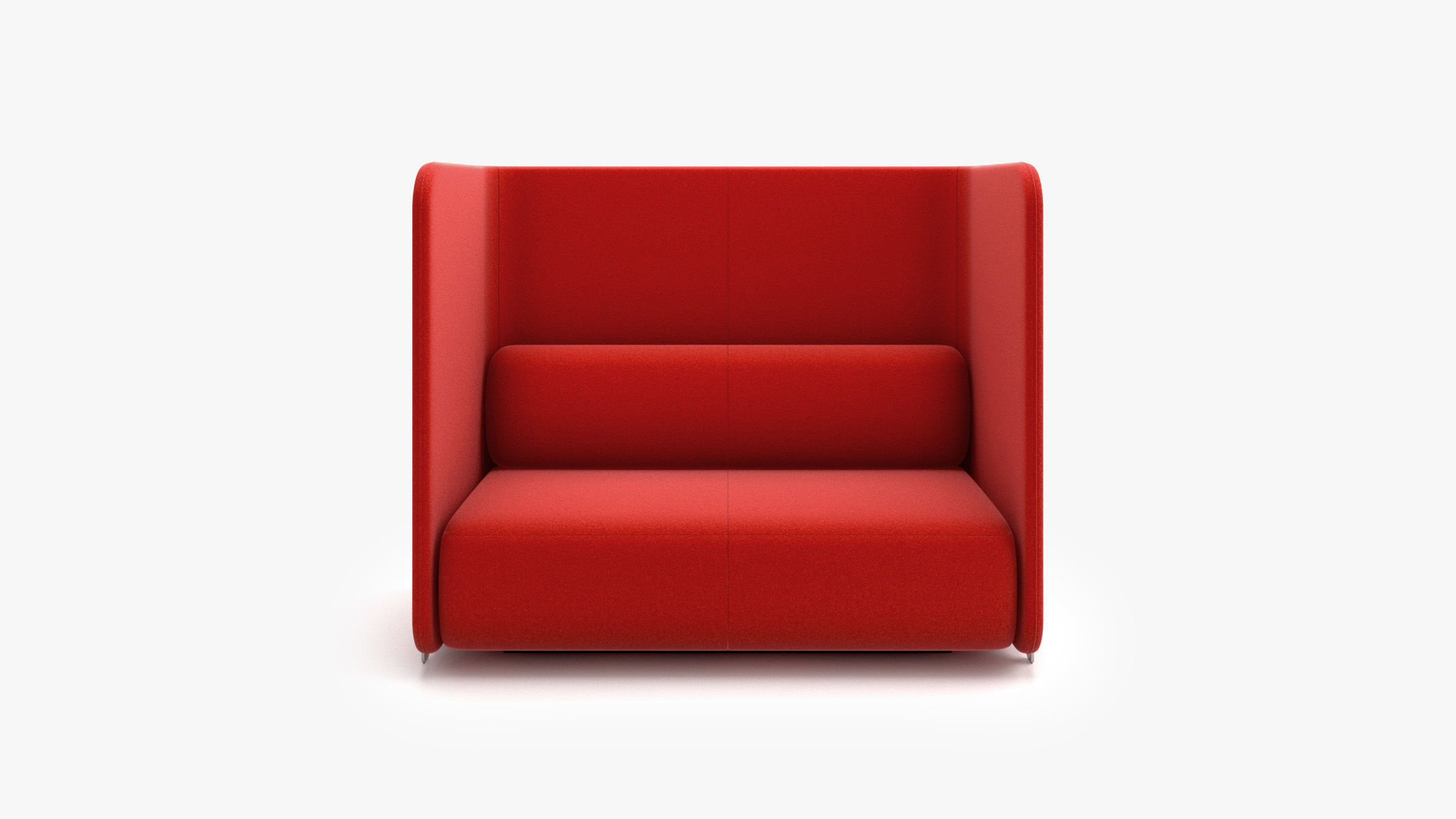 Bernhardt Design - CODE Two Seat Sofa with Standard Wall 3D model ...