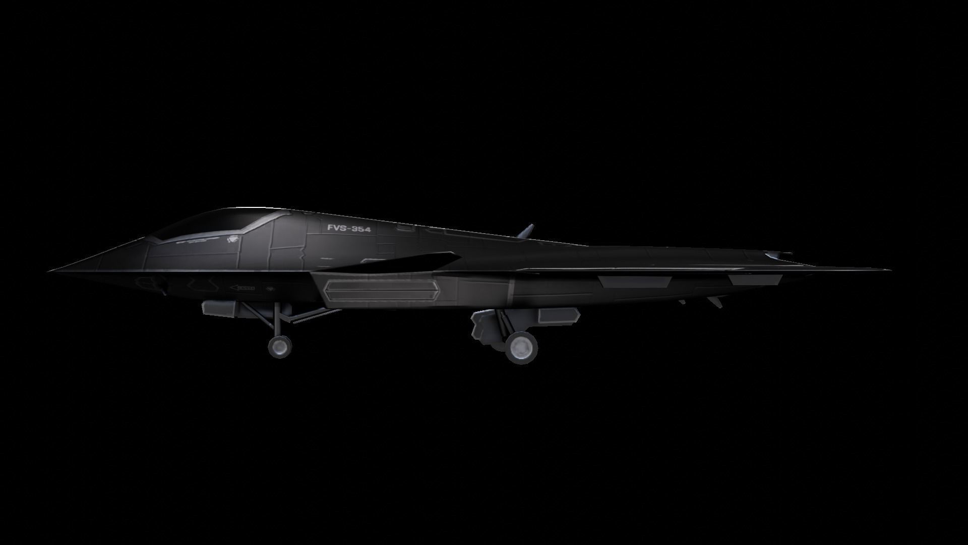 3D model FA-XX Concept US Stealth Fighter VR / AR / low-poly | CGTrader