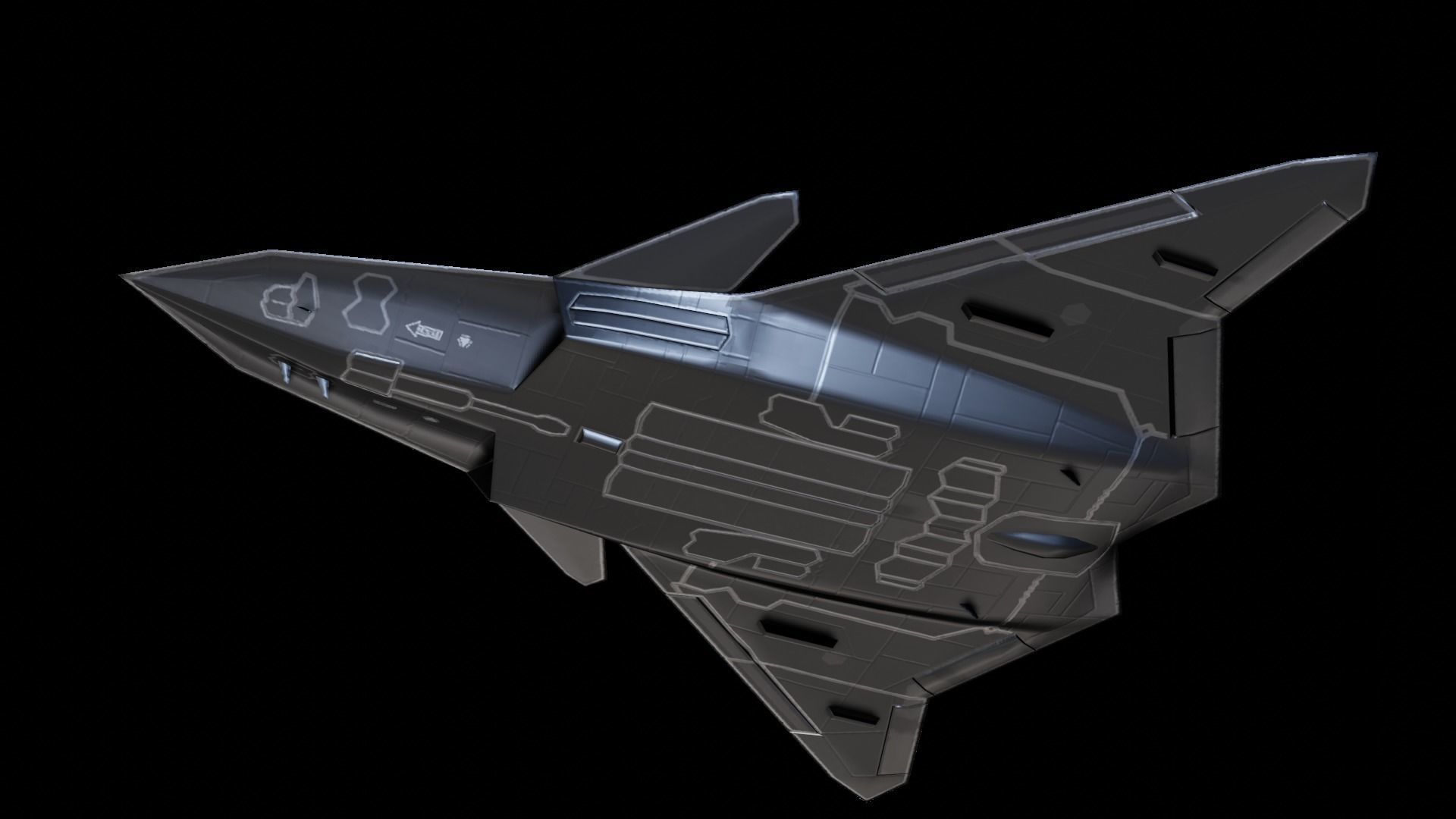 3D model FA-XX Concept US Stealth Fighter VR / AR / low-poly | CGTrader