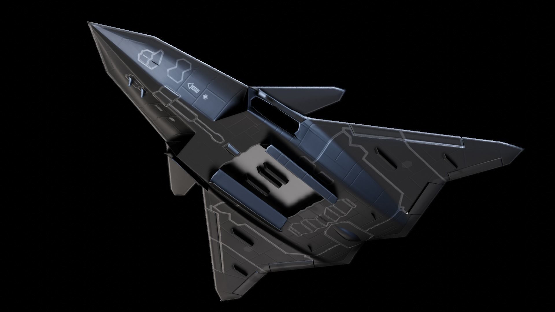 3D model FA-XX Concept US Stealth Fighter VR / AR / low-poly | CGTrader