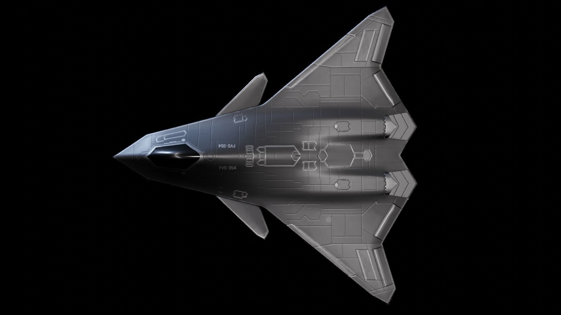 3D model FA-XX Concept US Stealth Fighter VR / AR / low-poly | CGTrader