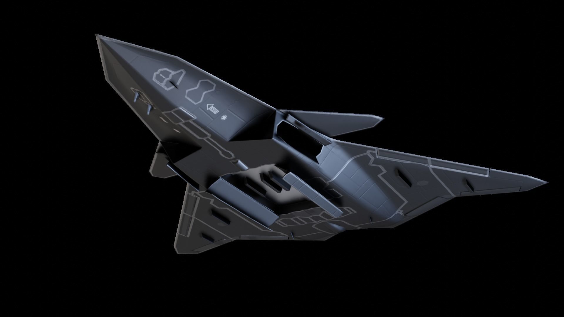 3D model FA-XX Concept US Stealth Fighter VR / AR / low-poly | CGTrader