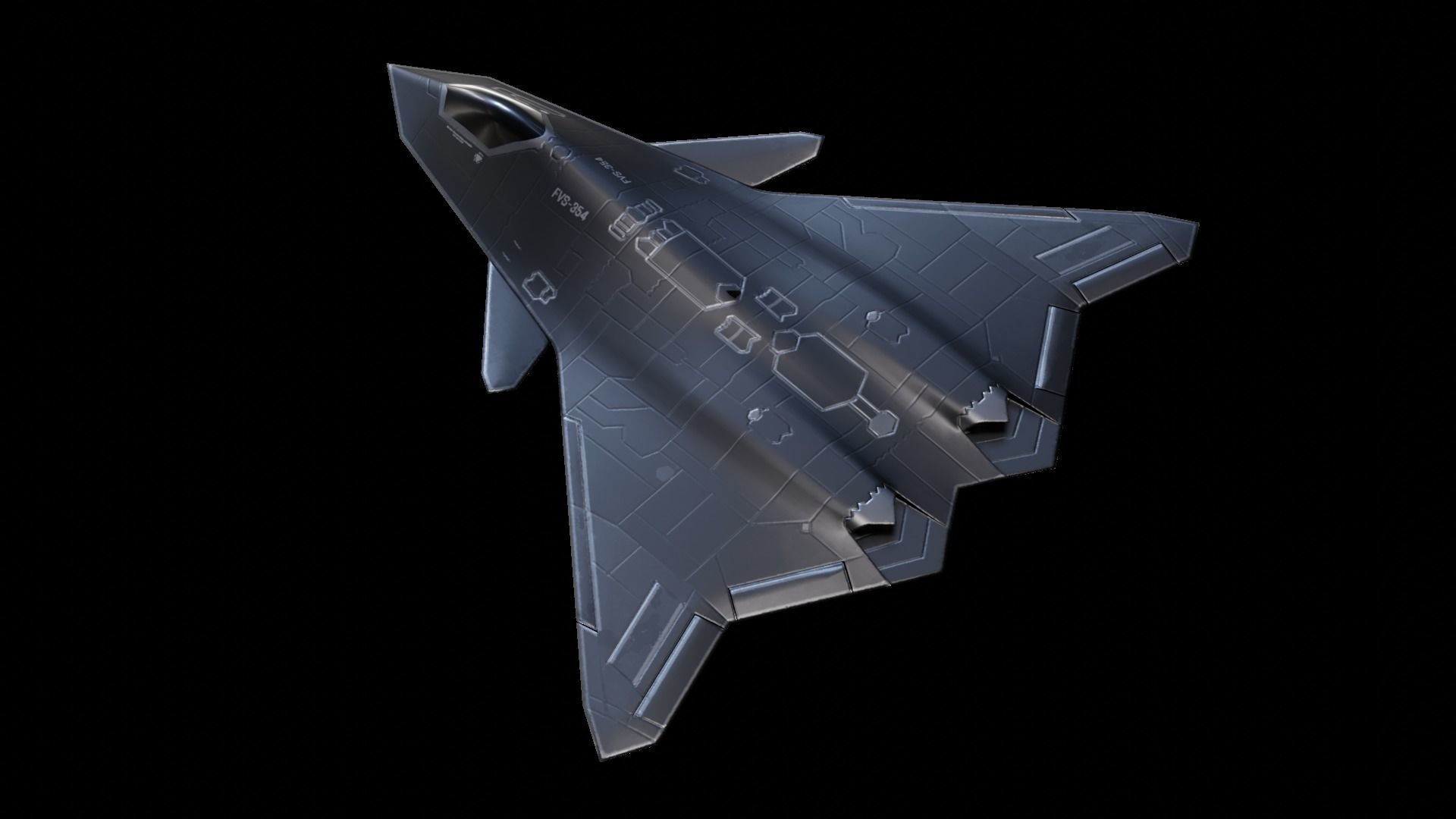 3D model FA-XX Concept US Stealth Fighter VR / AR / low-poly | CGTrader