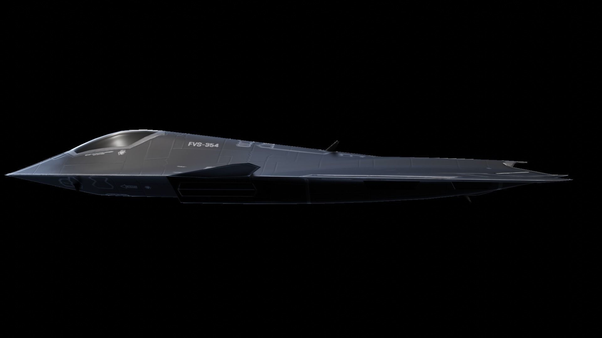 3D model FA-XX Concept US Stealth Fighter VR / AR / low-poly | CGTrader