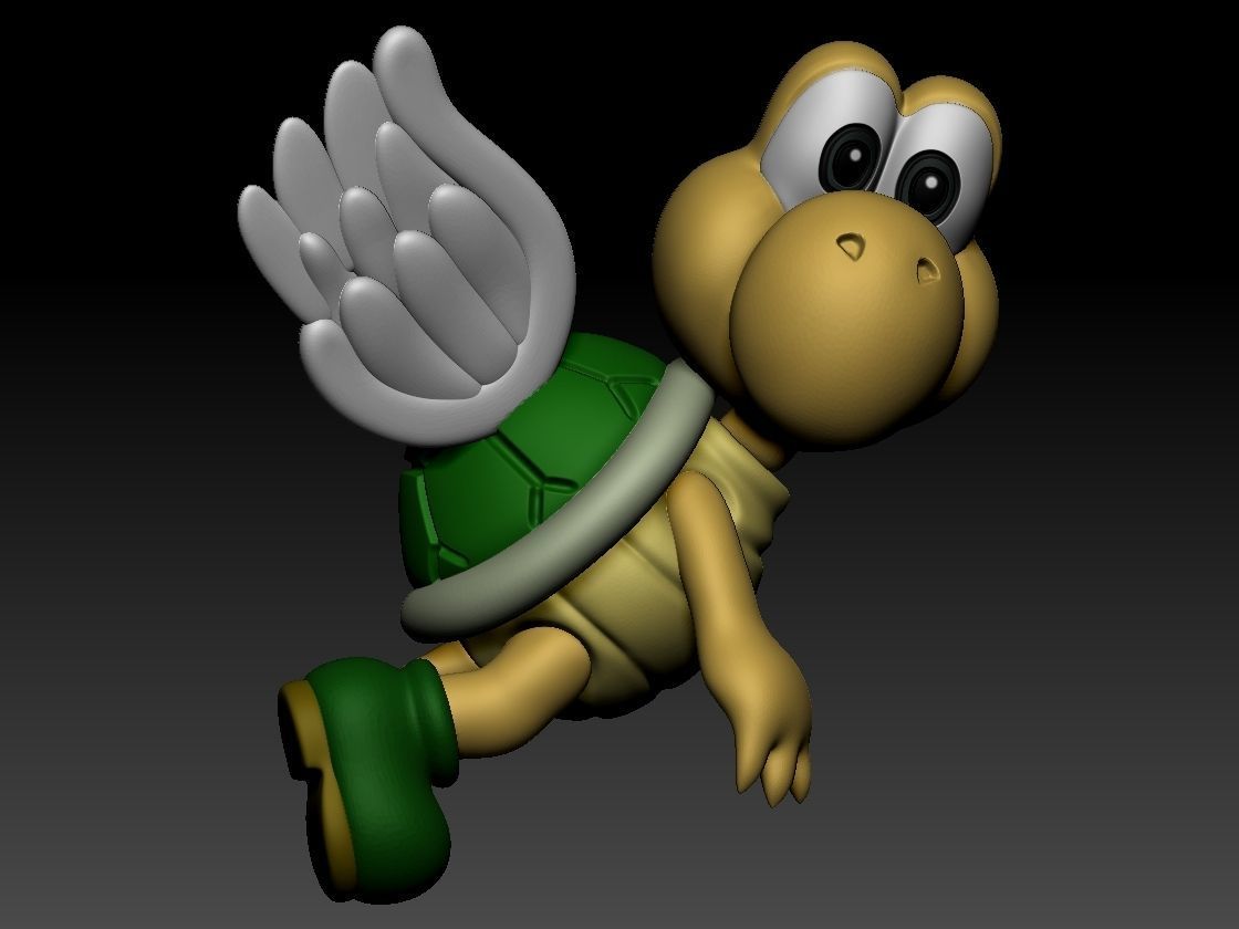 Koopa Troopa 3D model 3D printable | CGTrader