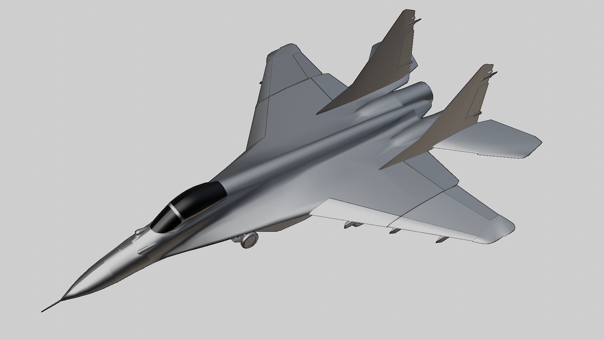 3D model MIG-29 Russian Fighter Jet VR / AR / low-poly | CGTrader