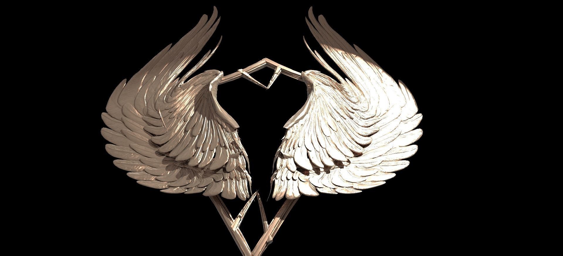 Metatron Angel Wings 3 3D model | CGTrader