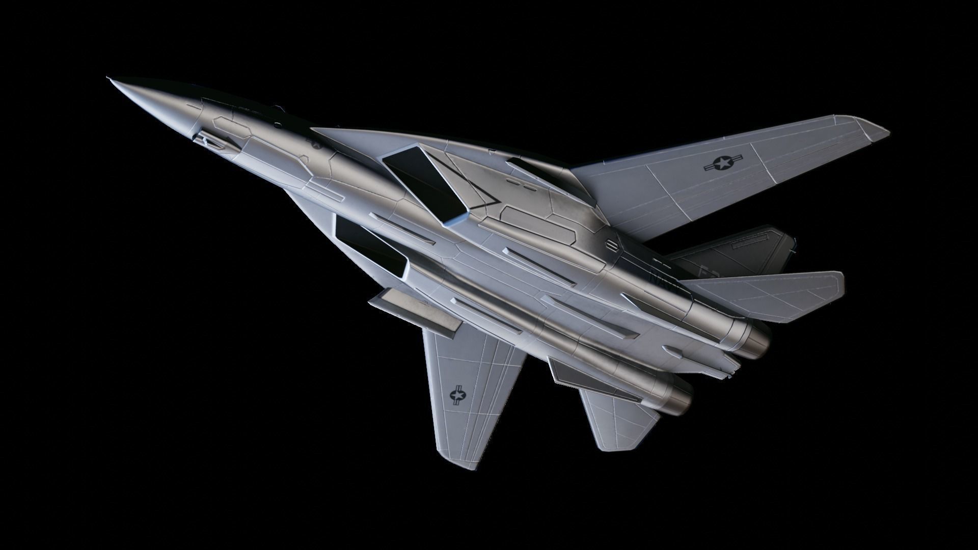 3D model F-28 Tomcat US Fighter Jet VR / AR / low-poly | CGTrader