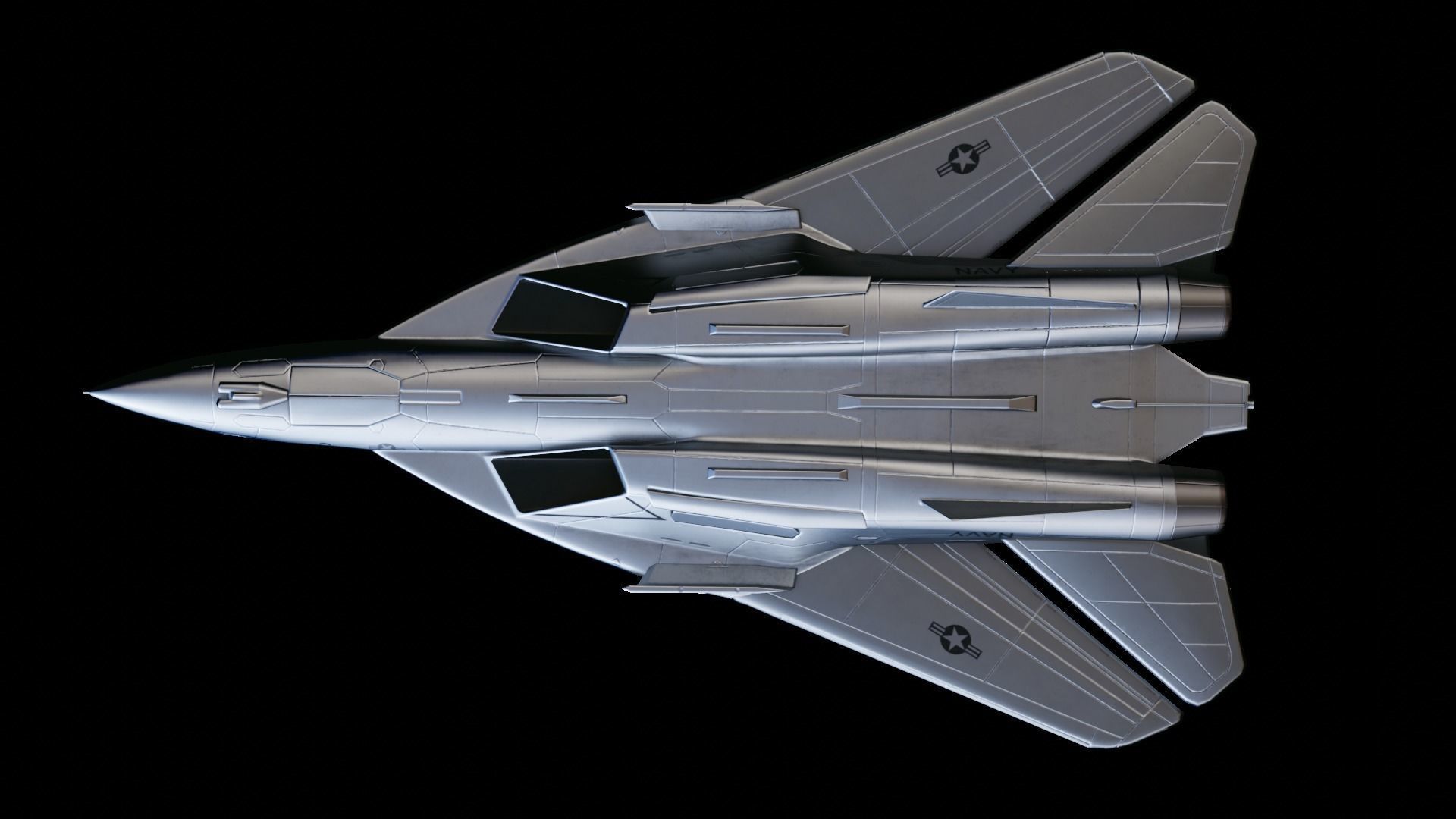 3D model F-28 Tomcat US Fighter Jet VR / AR / low-poly | CGTrader