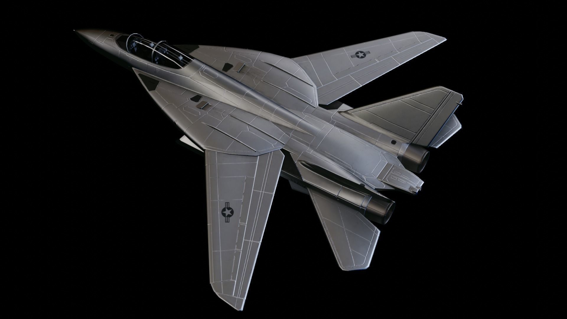 3D model F-28 Tomcat US Fighter Jet VR / AR / low-poly | CGTrader