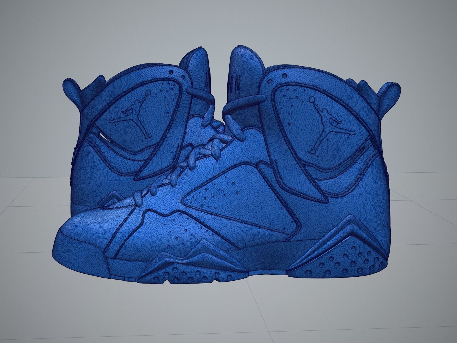 Air Jordan7-retro sneaker-3d printable 3D model 3D printable | CGTrader