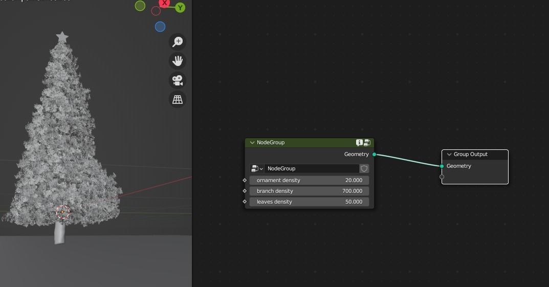 Procedural Christmas Tree 3D model | CGTrader