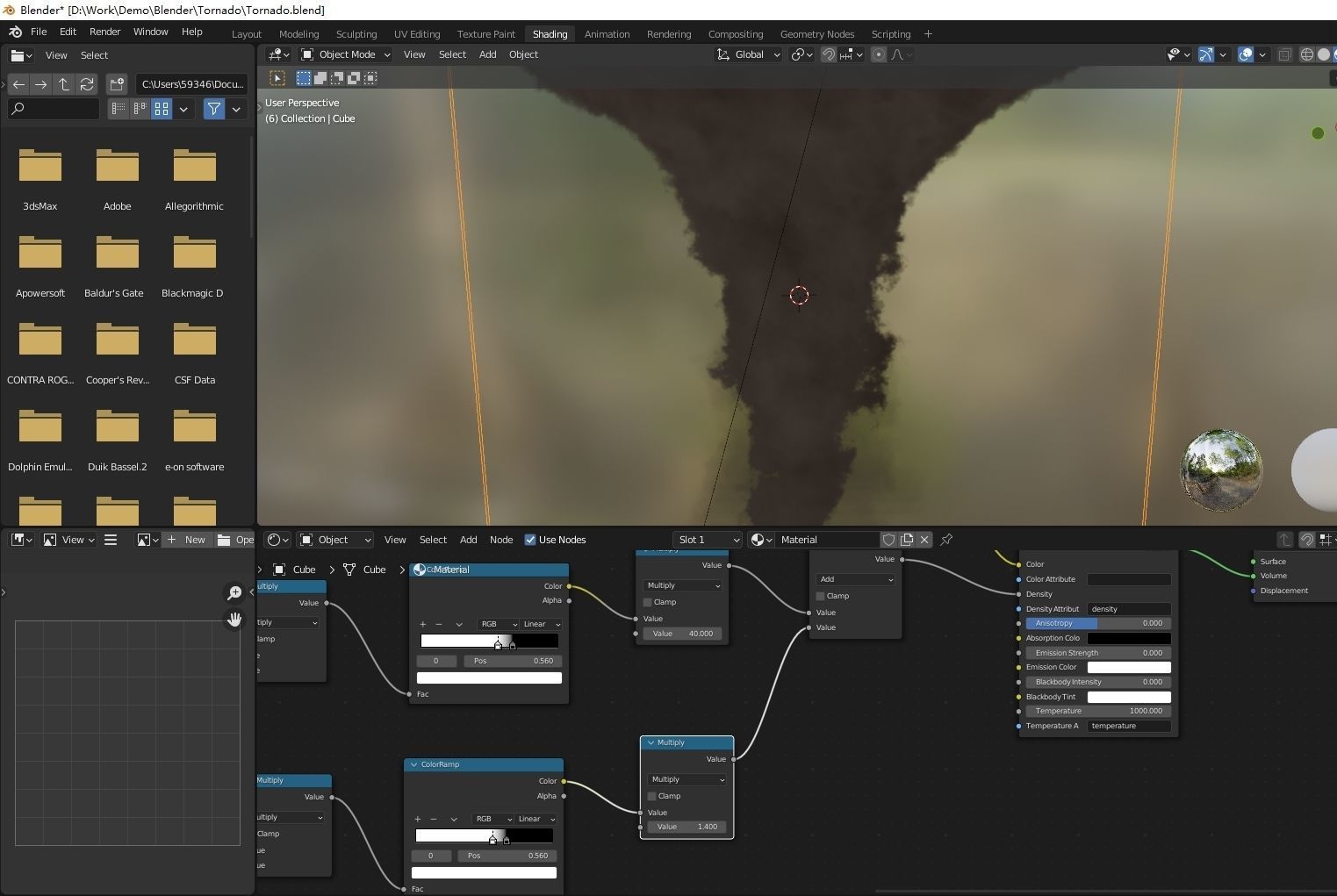 Tornado sandstorm Effect 3D model animated | CGTrader